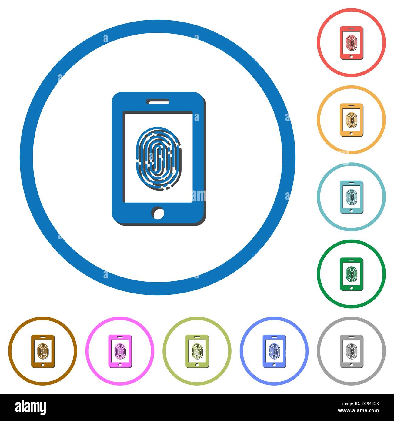 Biometric applications vector vectors hi-res stock photography and images - Alamy