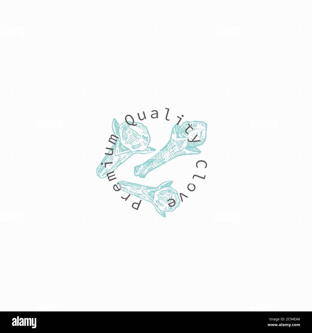 Premium Quality Clove Abstract Vector Sign, Symbol or Logo Template ...