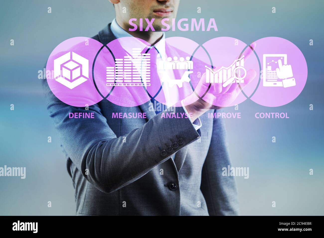 Concept of the Lean management with six sigma Stock Photo - Alamy