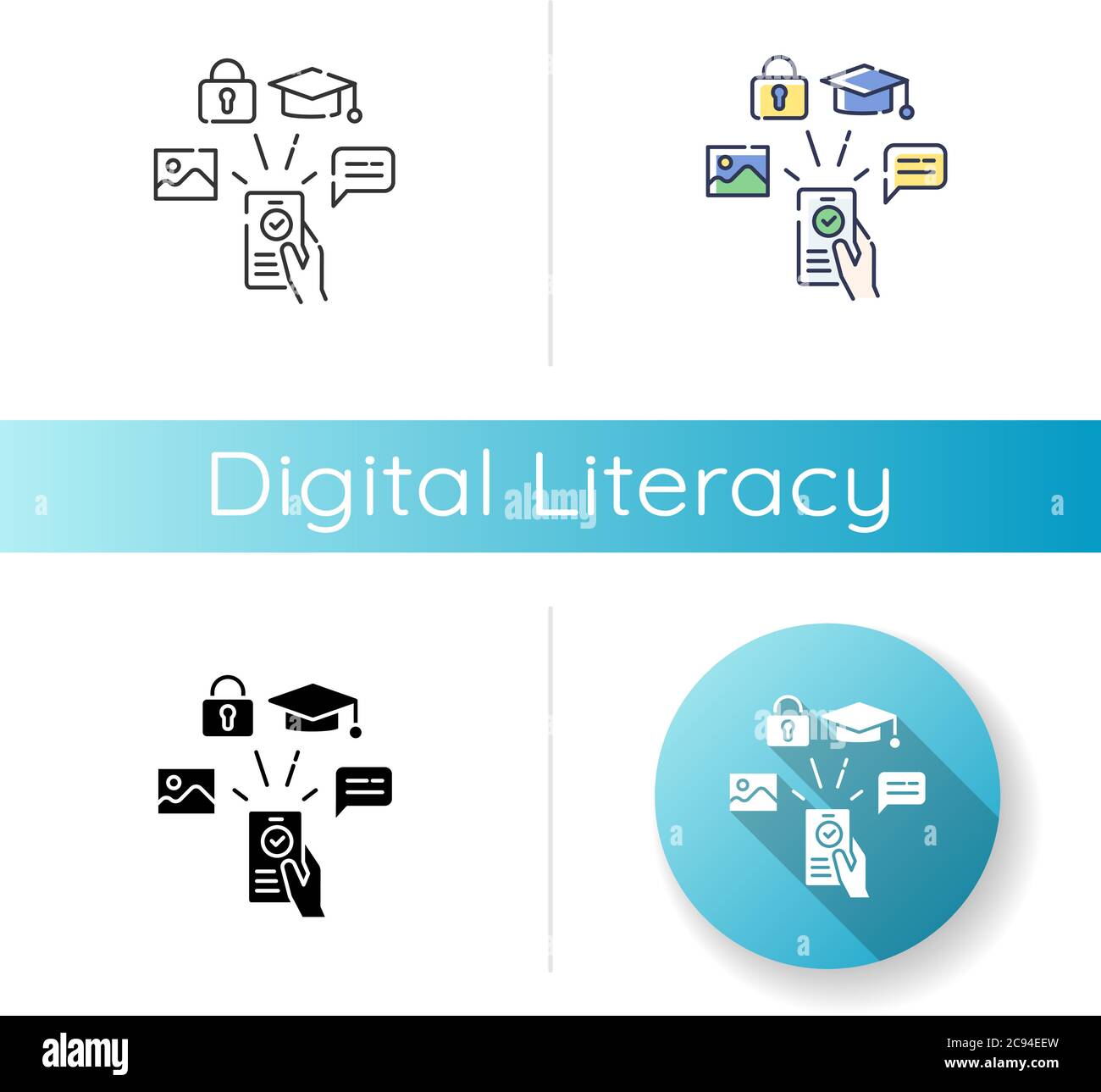 Learning styles illustration Stock Vector Images - Alamy