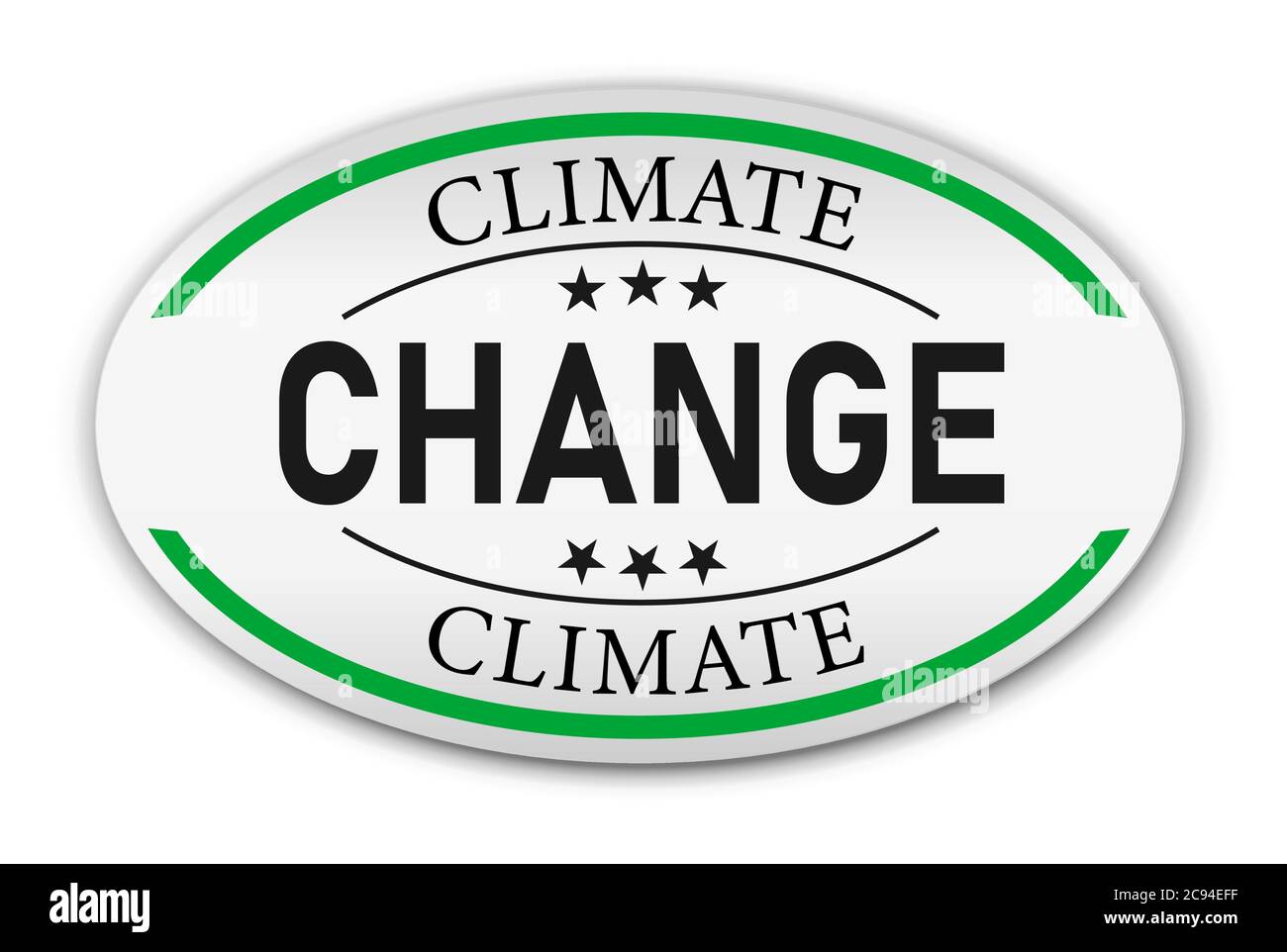 climate change paper bage tag logo card icon or typography logo design ...