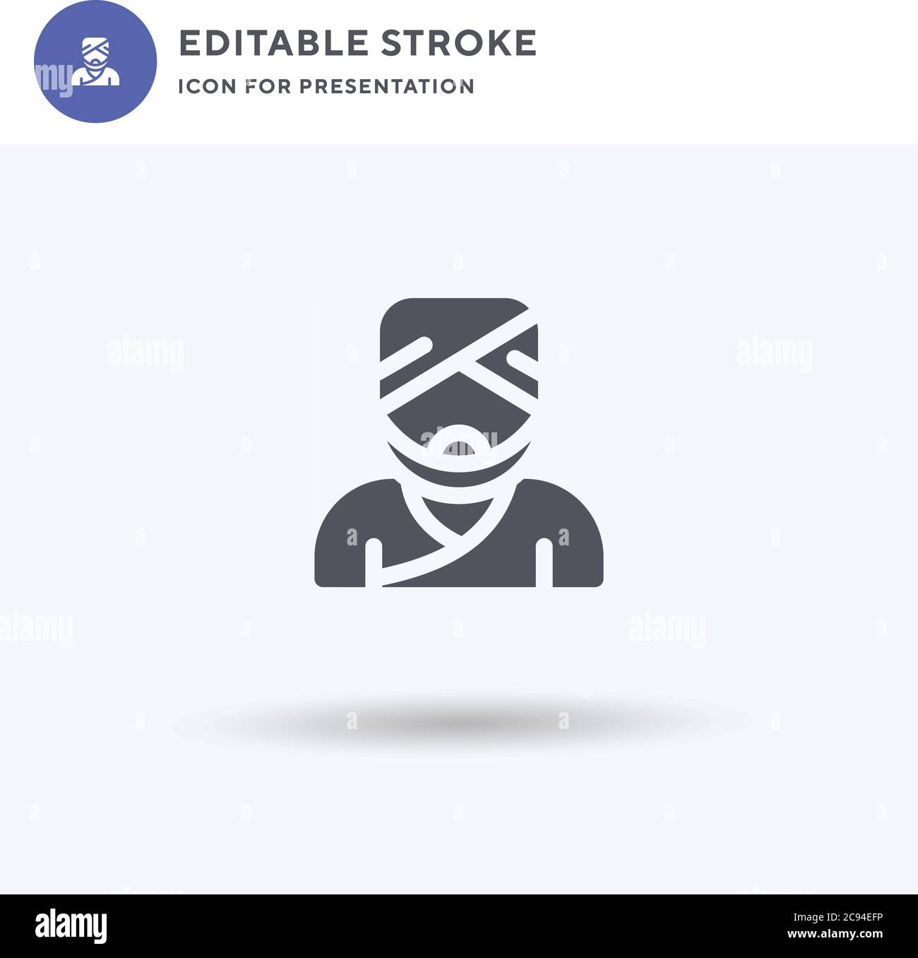 Indian Man icon vector, filled flat sign, solid pictogram isolated on ...