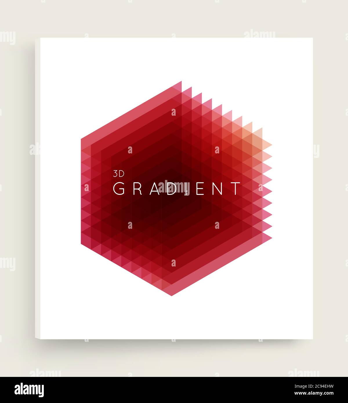 Artwork red cube Stock Vector Images - Alamy