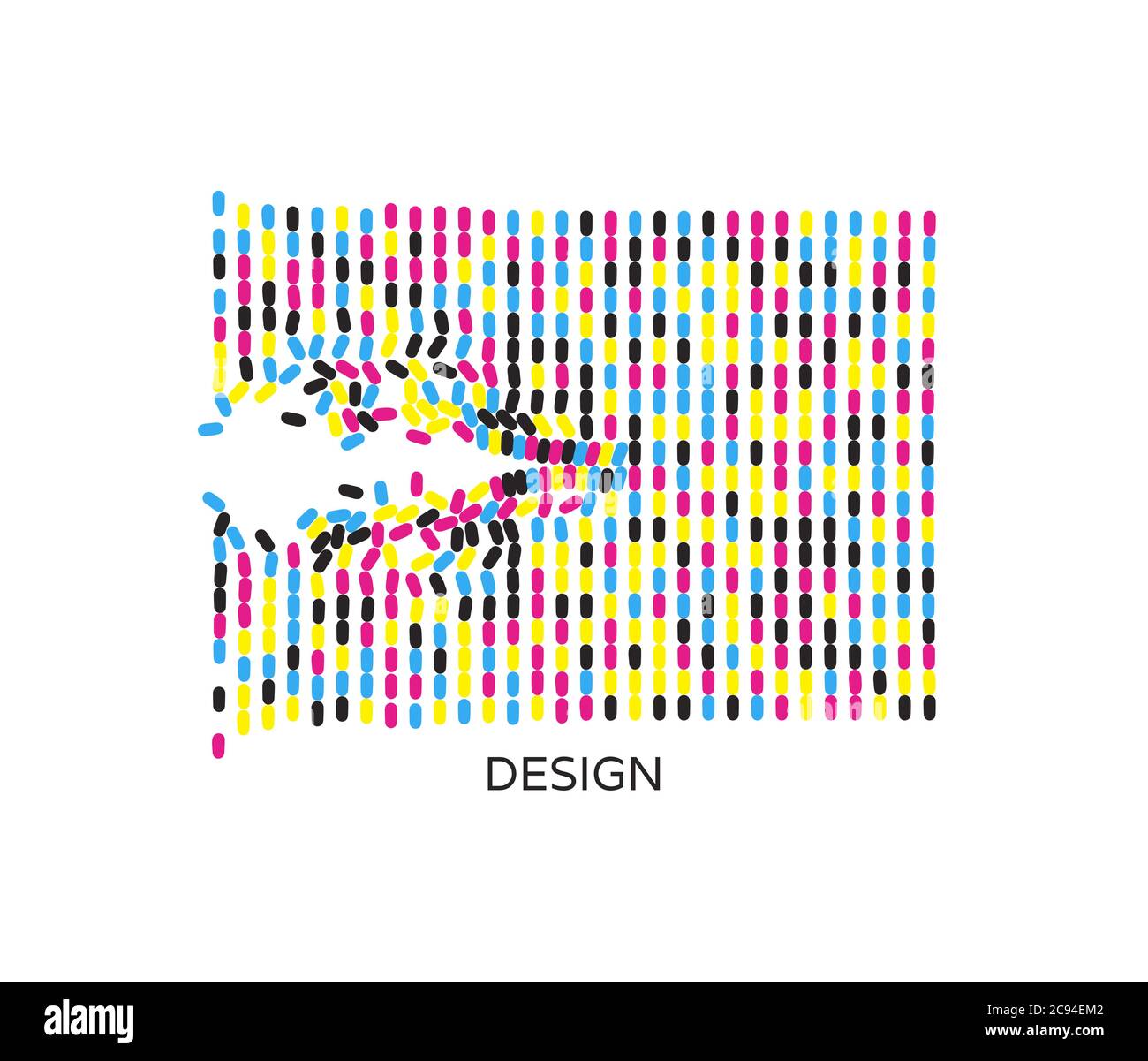 Abstract composition of a modern art style. Design for card, invitation ...