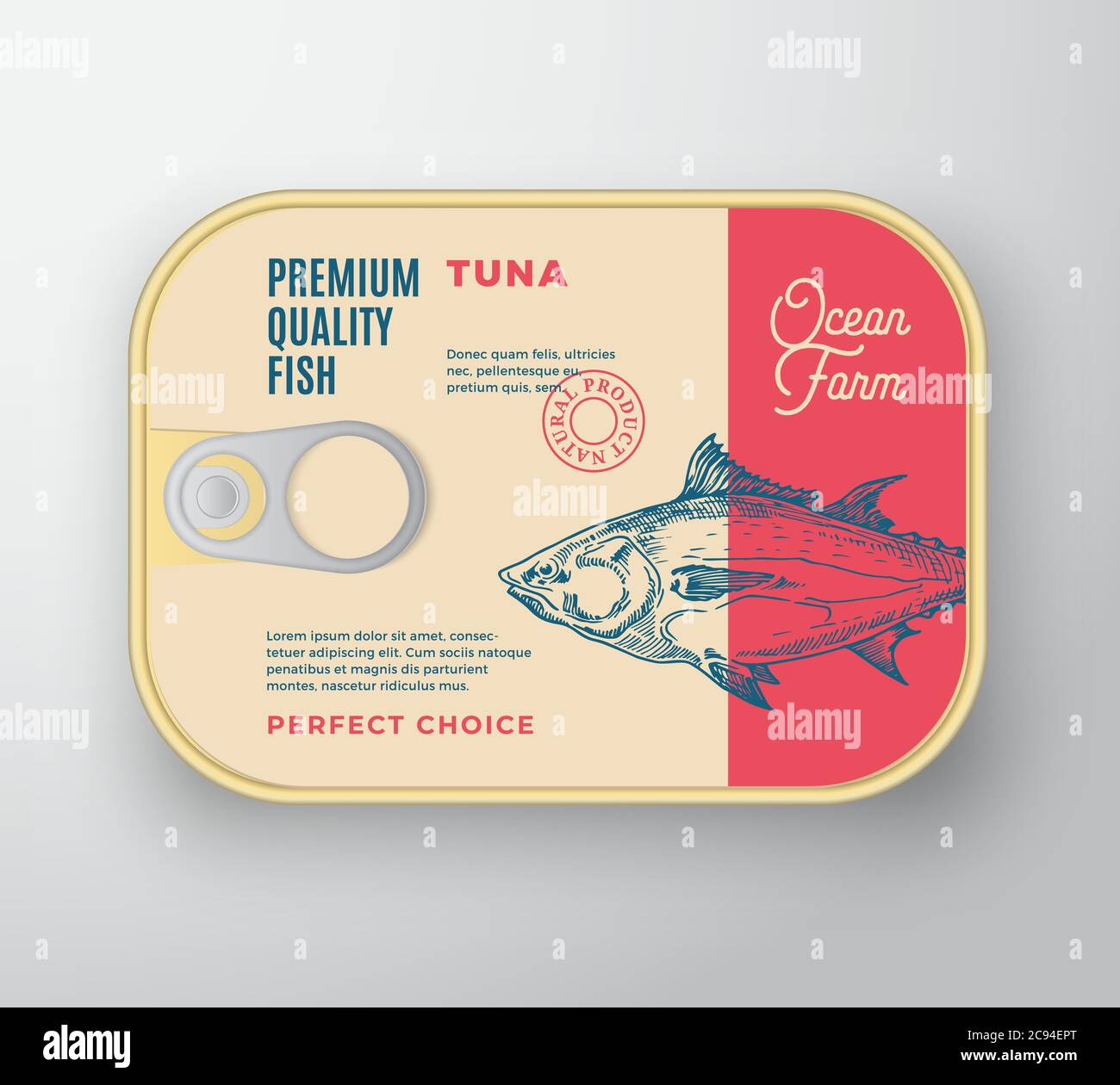 Tuna Fish Can Label