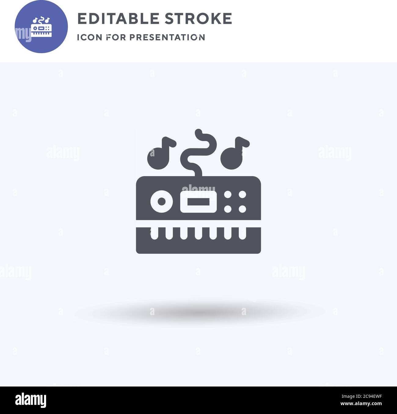 Keyboard icon vector, filled flat sign, solid pictogram isolated on ...