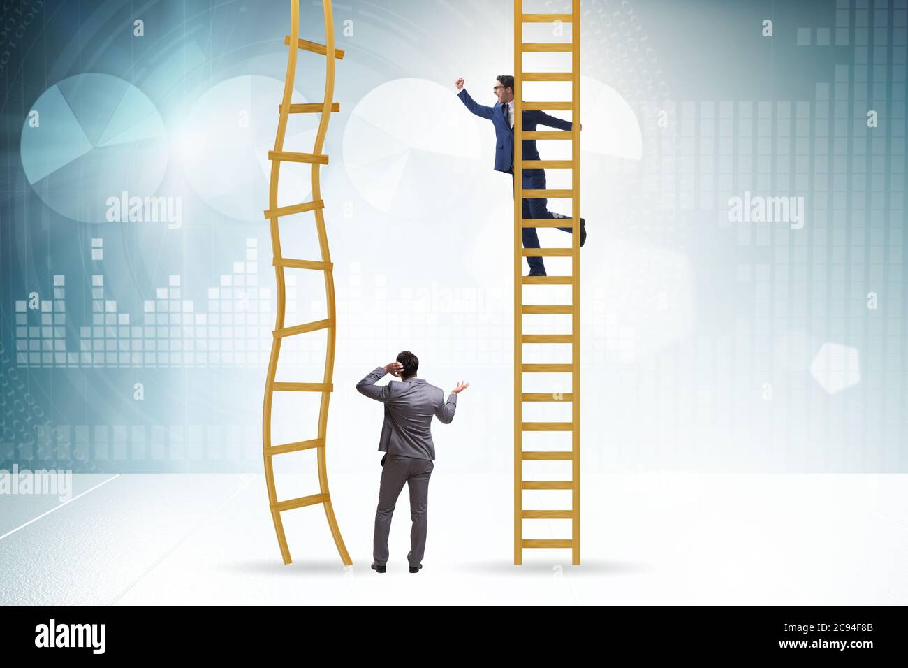 Career competition in the business environment Stock Photo - Alamy