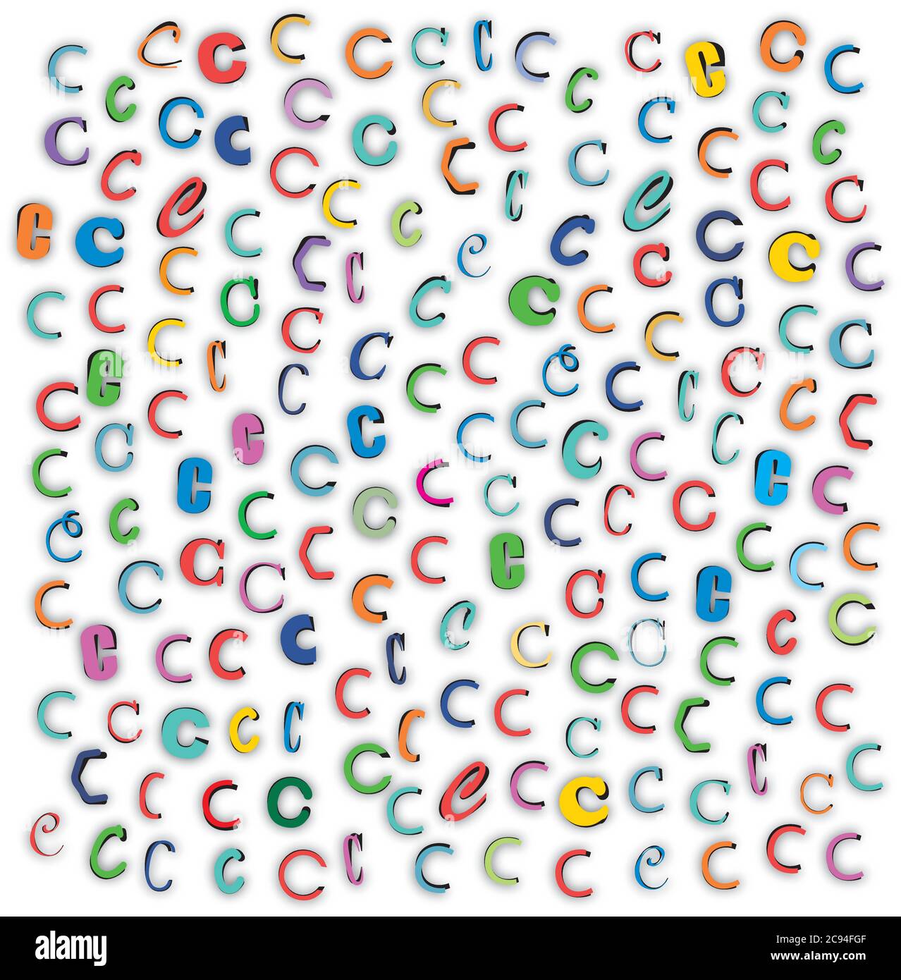 C symbol notes Stock Vector Images - Alamy