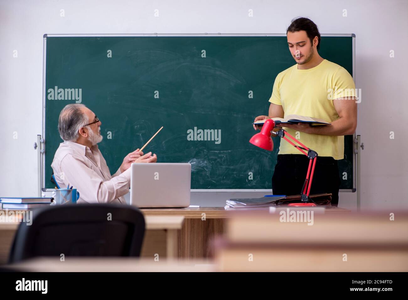 Classroom student teacher arguing hi-res stock photography and images ...