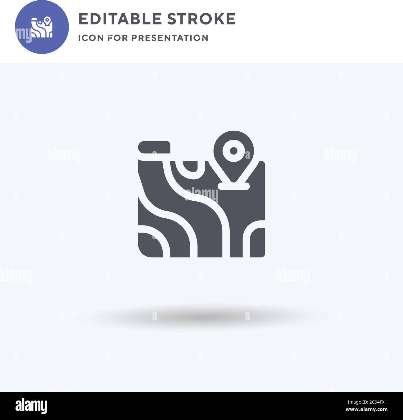 Placeholder icon vector, filled flat sign, solid pictogram isolated on ...
