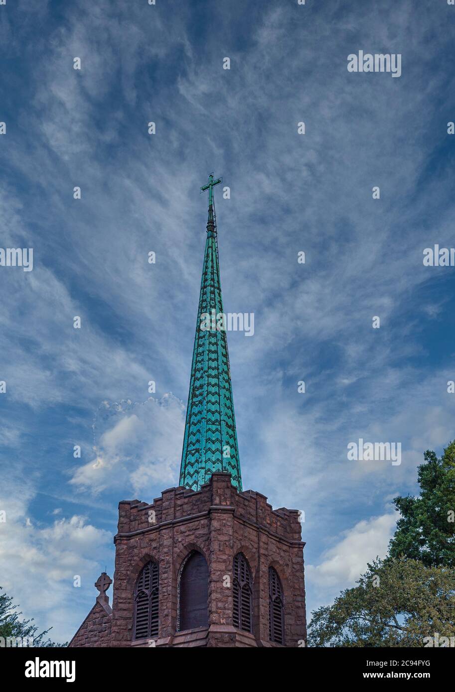 Brick steeple tower hi-res stock photography and images - Alamy