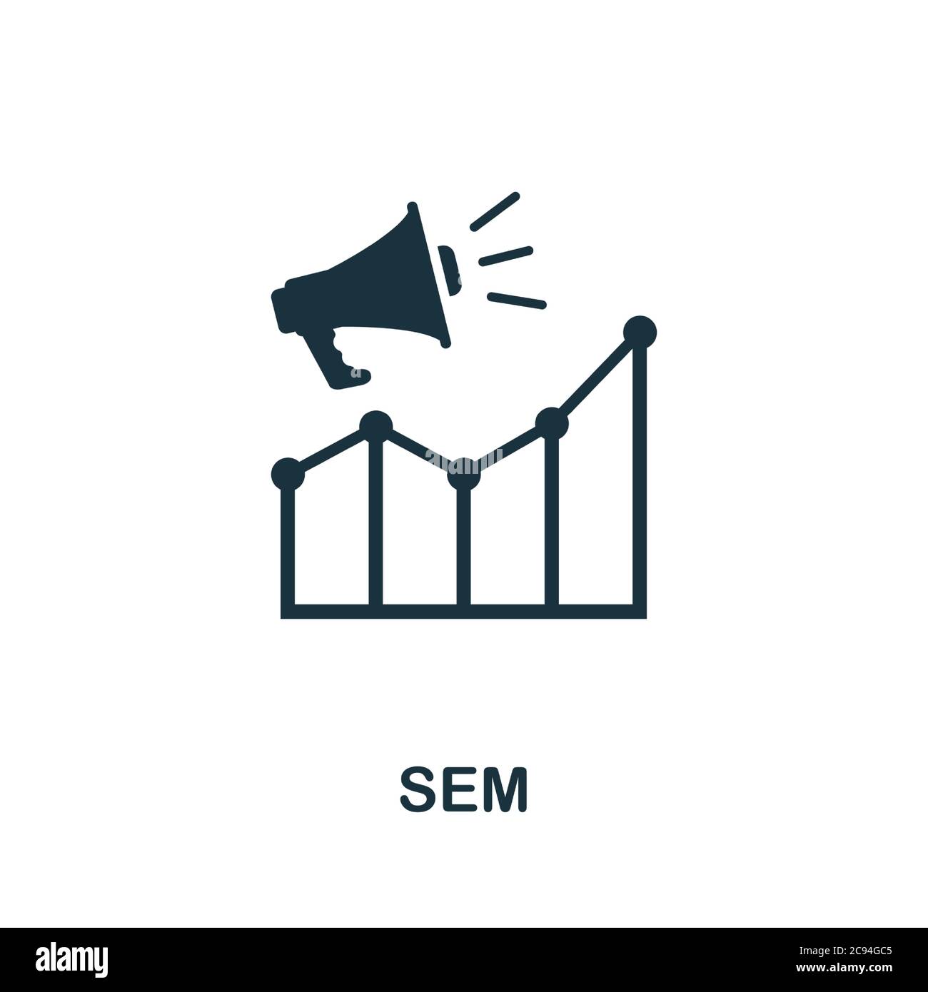 Sem icon. Simple element from community management collection. Filled ...