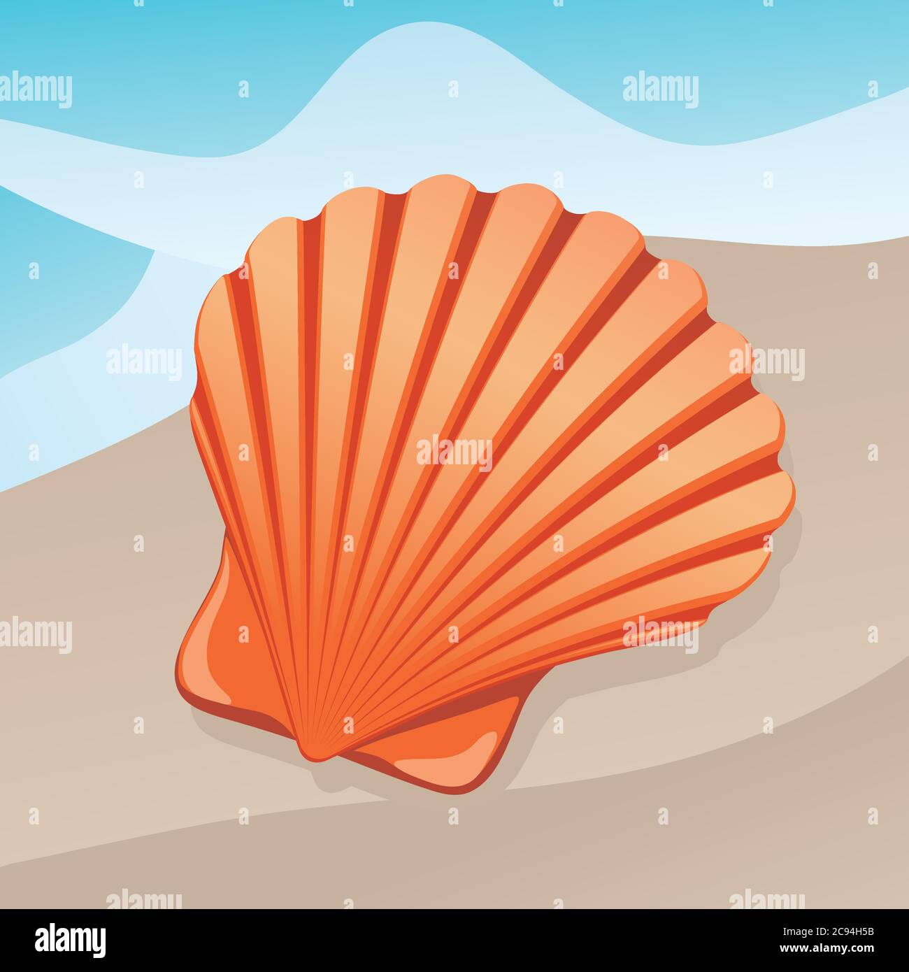 Pilgrimage beach Stock Vector Images - Alamy