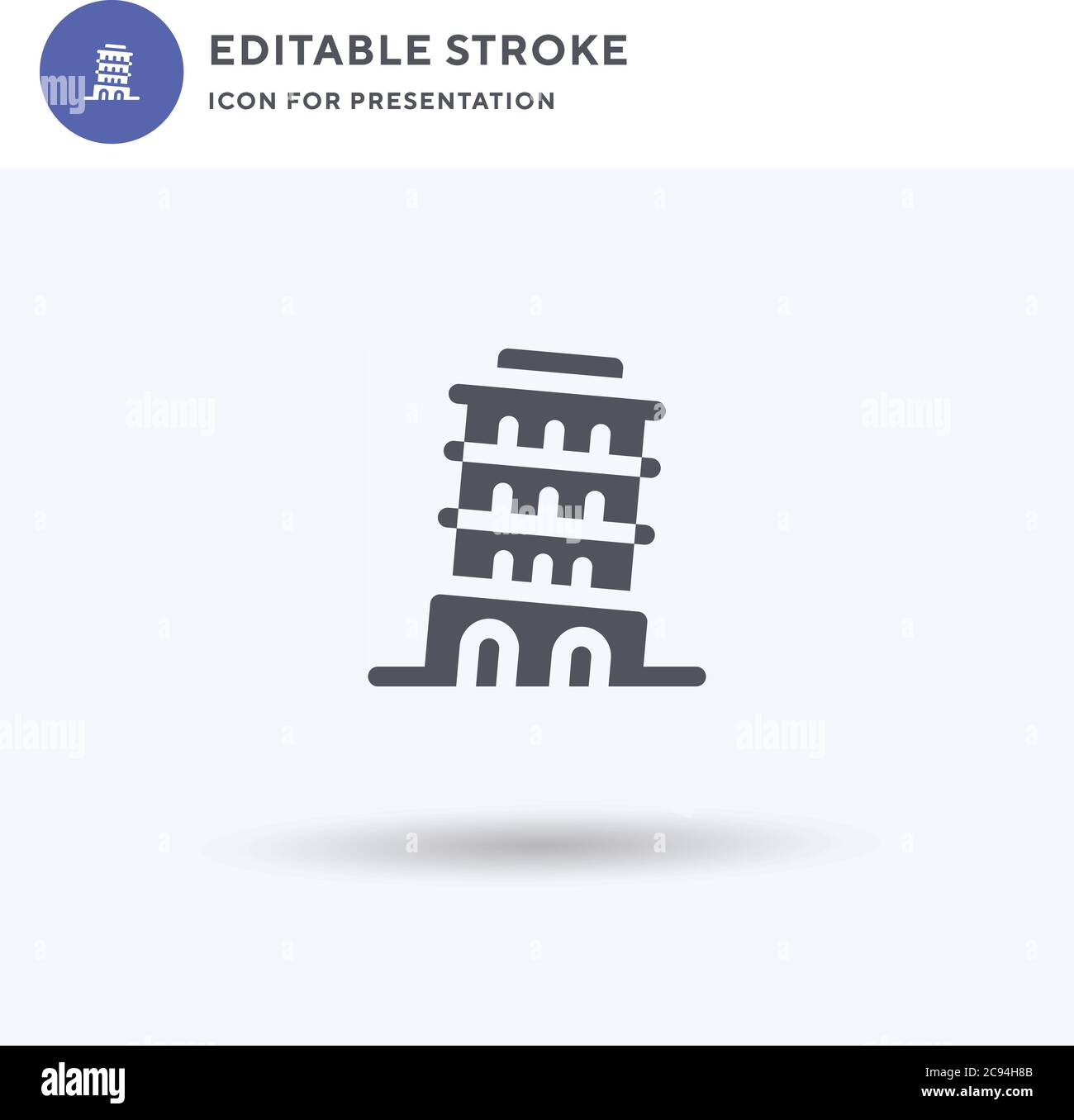Leaning tower of pisa sketch Stock Vector Images - Alamy