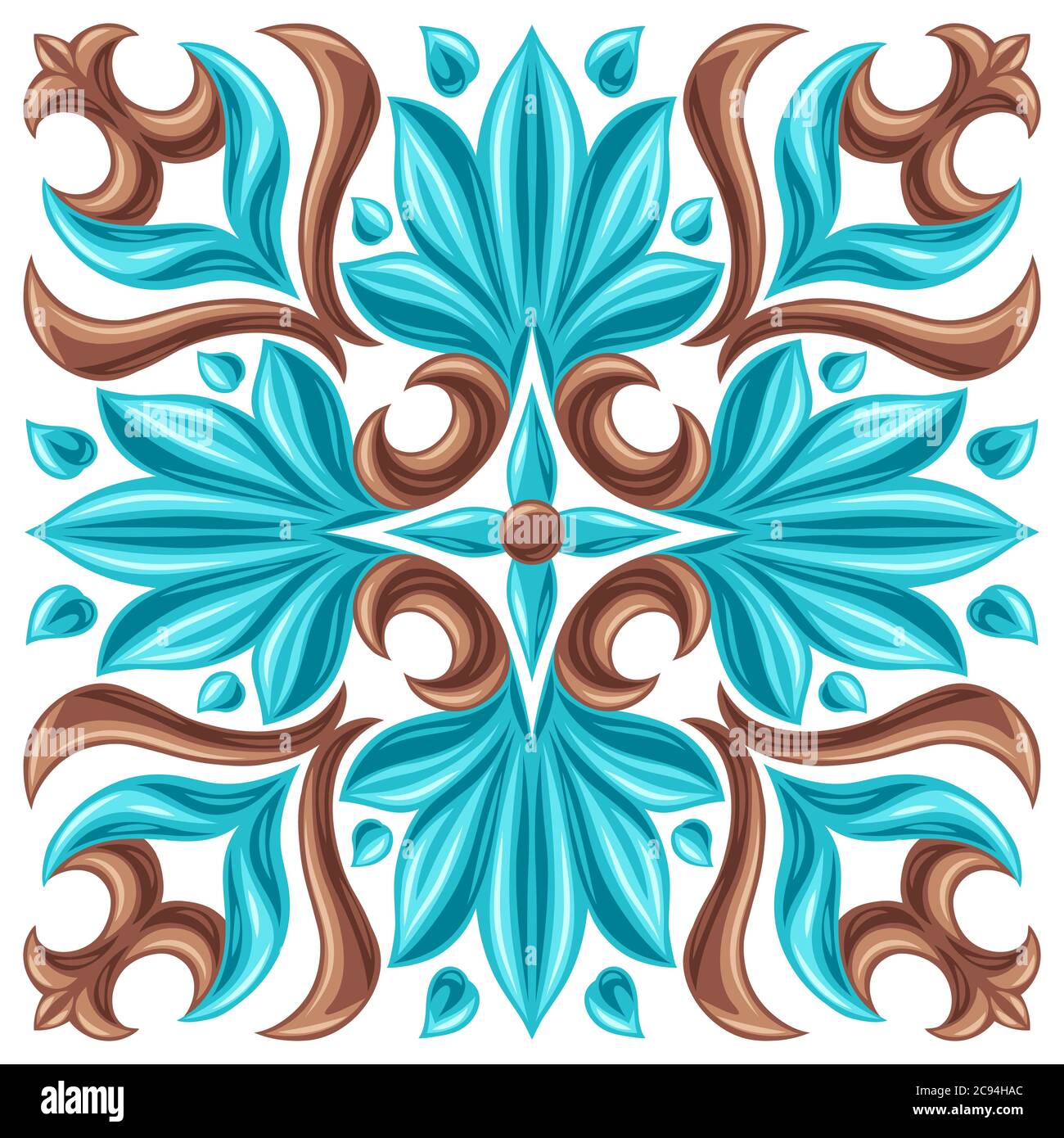 Italian ceramic tile pattern. Mediterranean porcelain pottery Stock ...