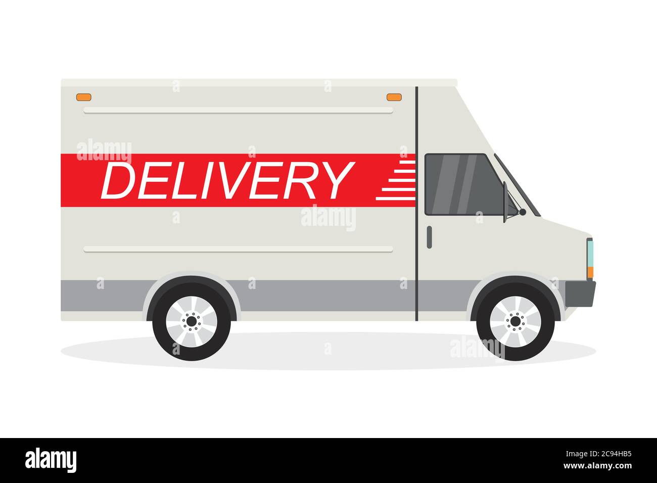 Delivery van parcel in Cut Out Stock Images & Pictures - Alamy