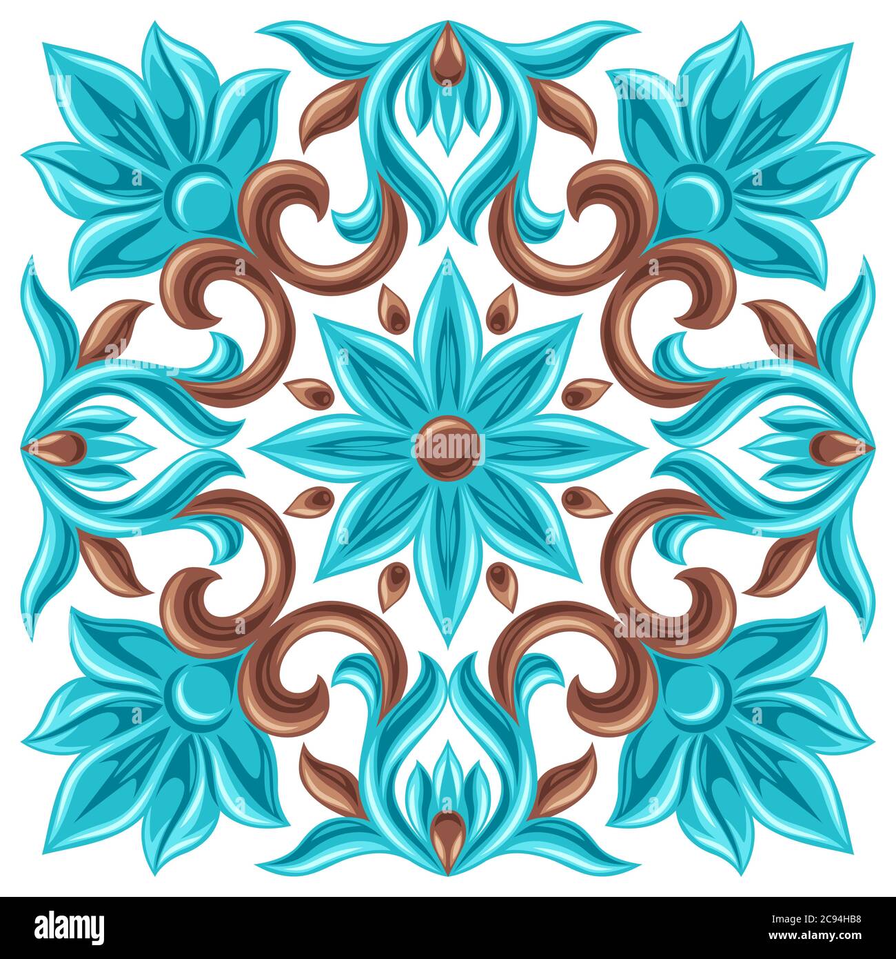 Italian ceramic tile pattern. Mediterranean porcelain pottery Stock ...