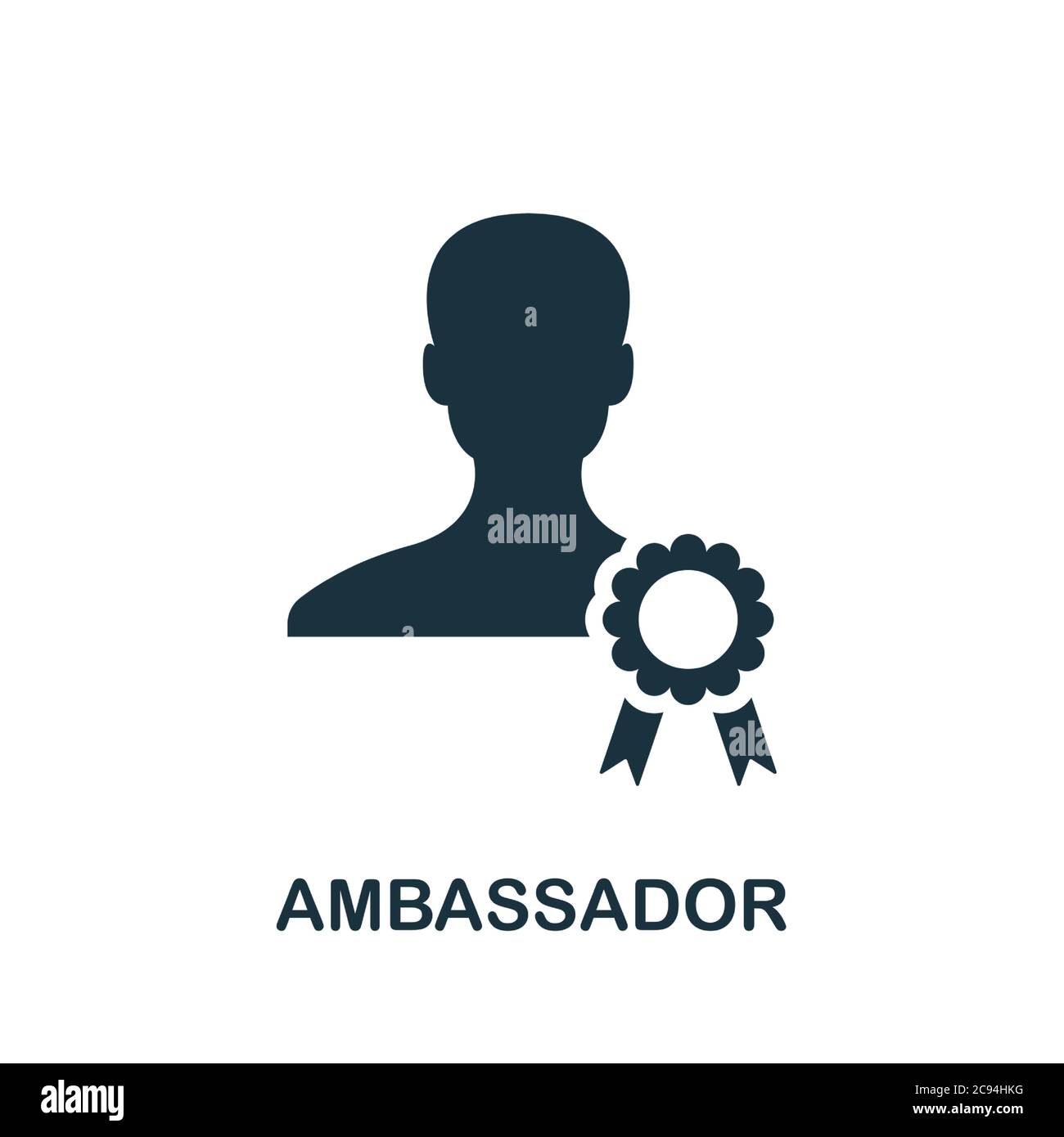 Ambassador icon. Simple element from community management collection ... Ambassador icon. Simple element from community management collection ...
