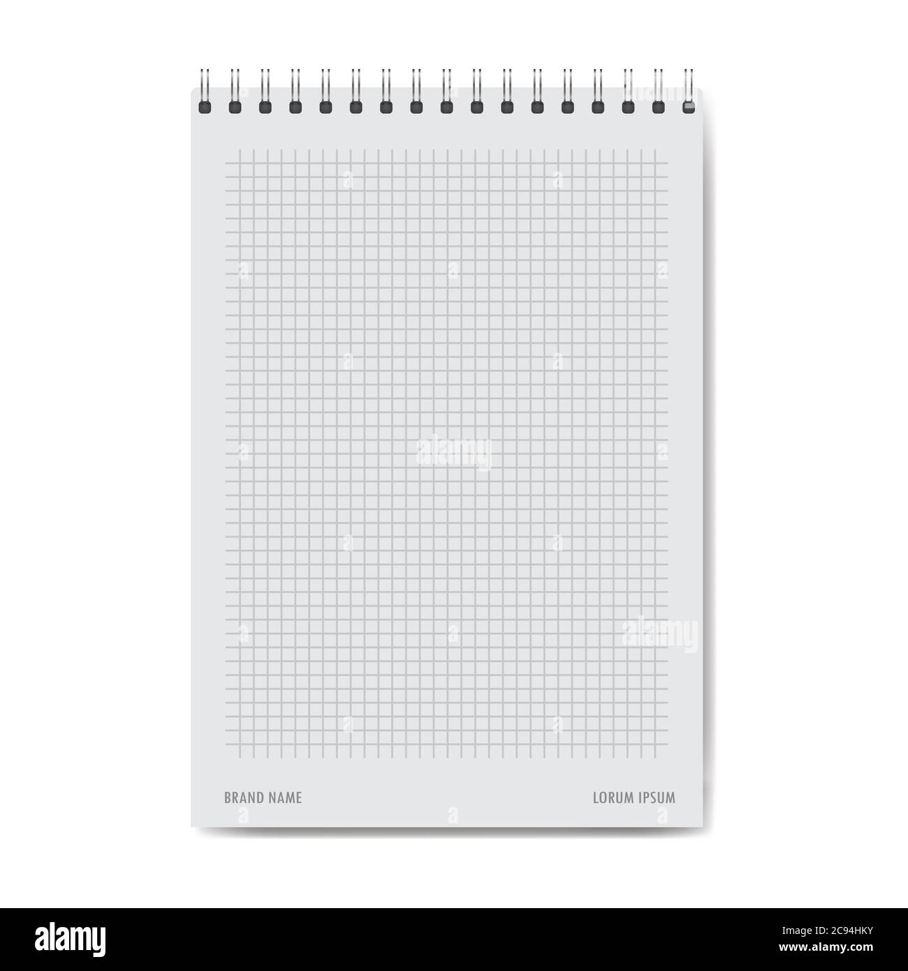 Notepad template, isolated on white background. Office Equipment ...