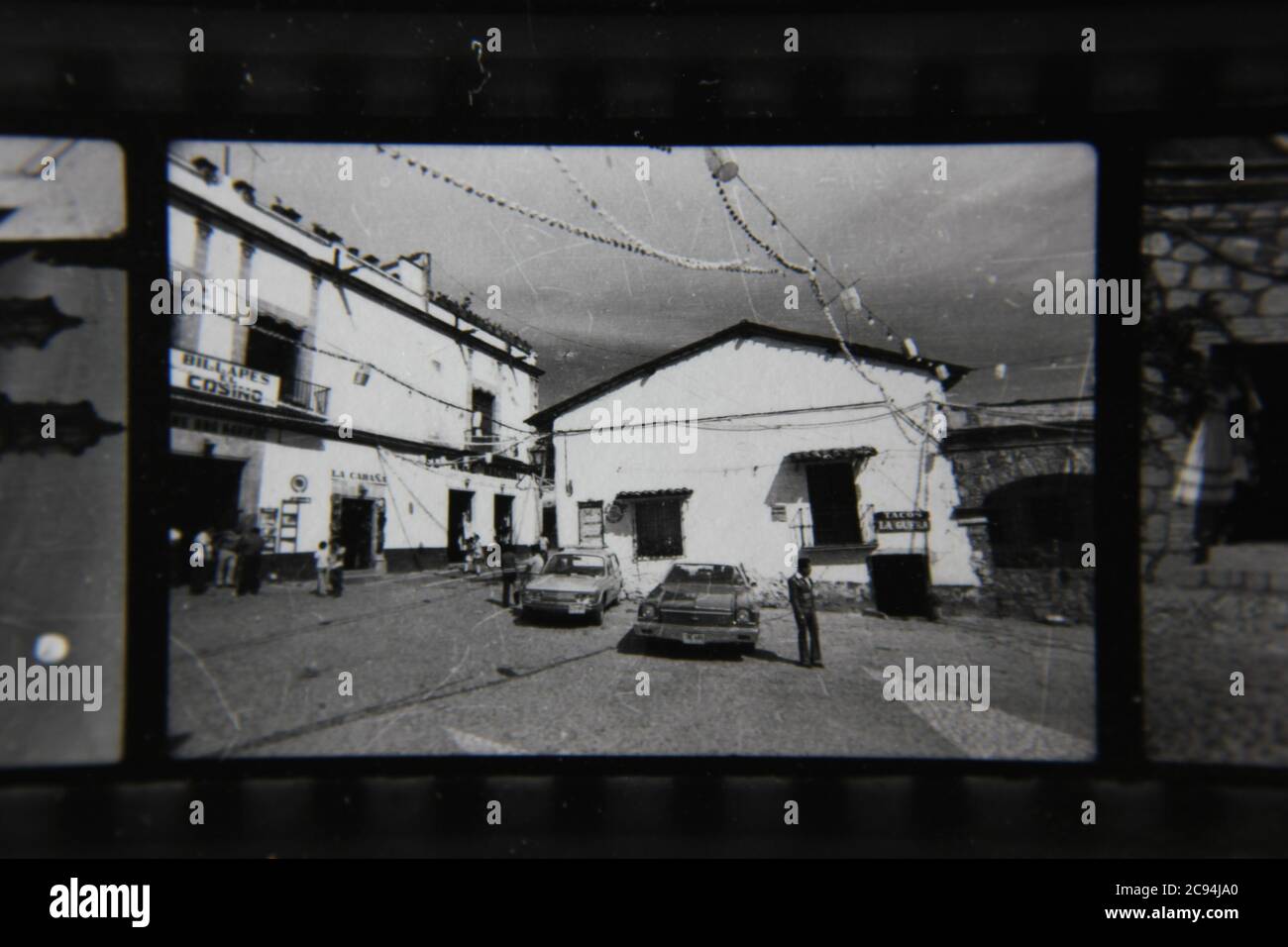 Fine 70s vintage black and white street photography of an empty lot in ...