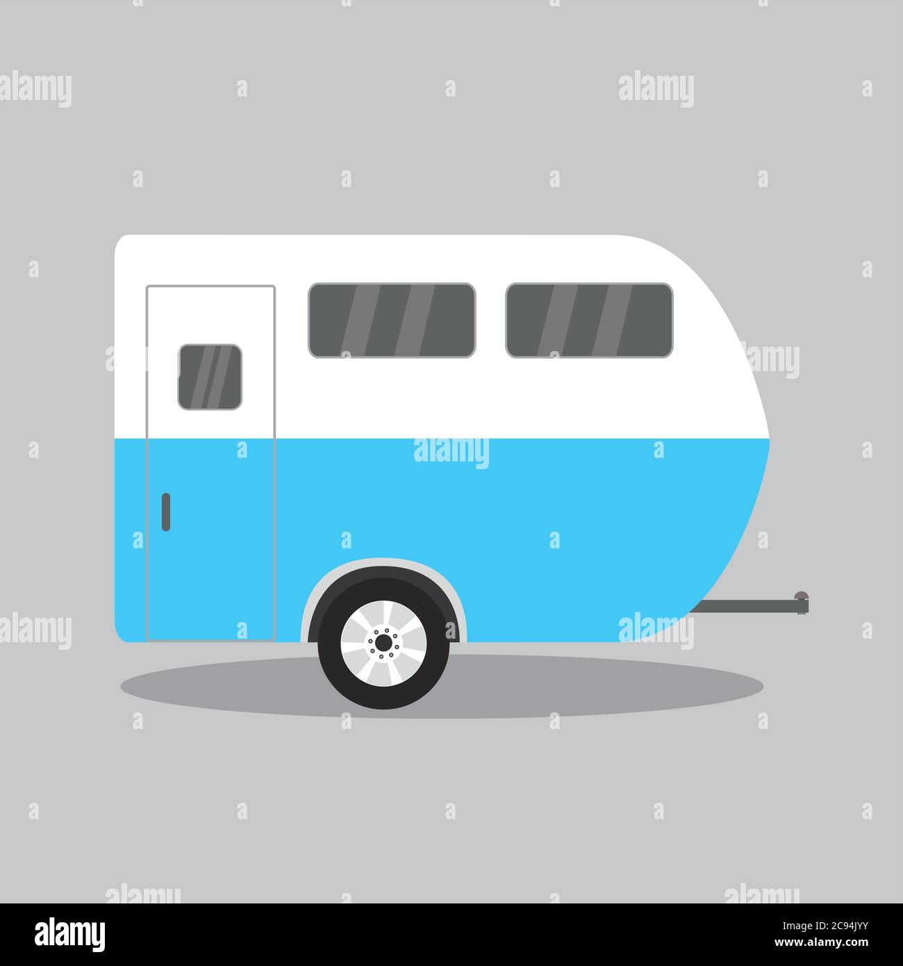Vehicle Camper Van. Isolated Caravan,flat vector illustration Stock ...