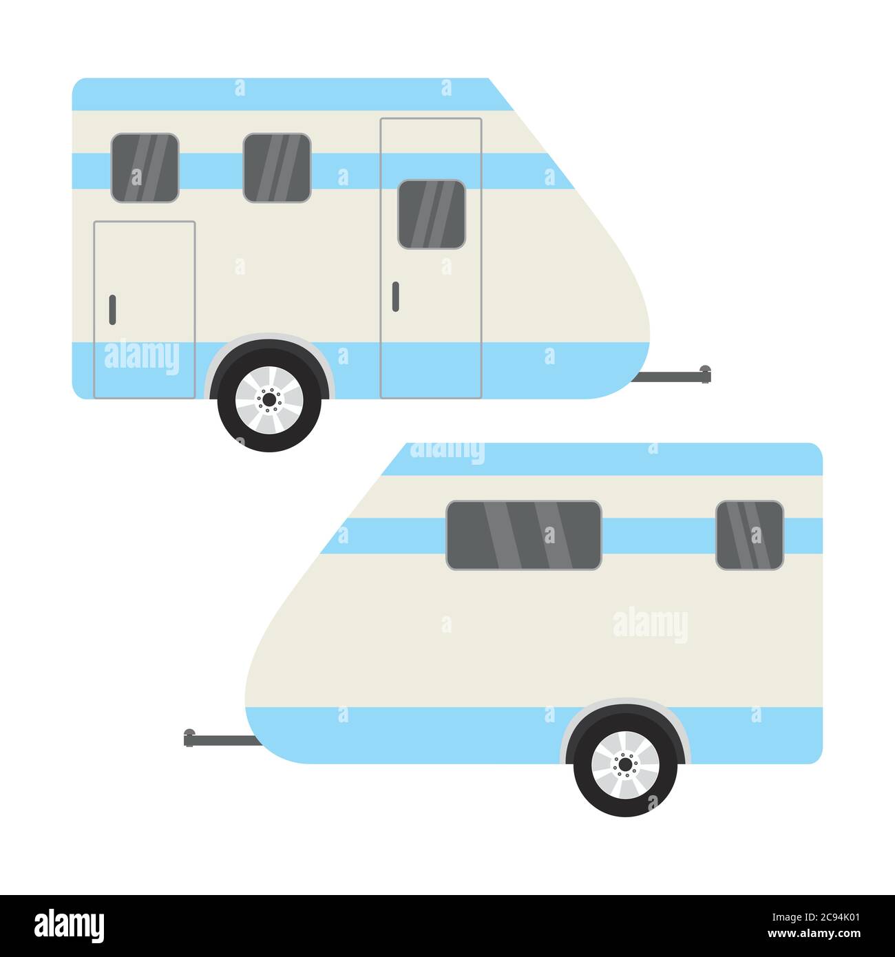Vehicle Camper Van. Isolated Caravan,flat vector illustration Stock ...