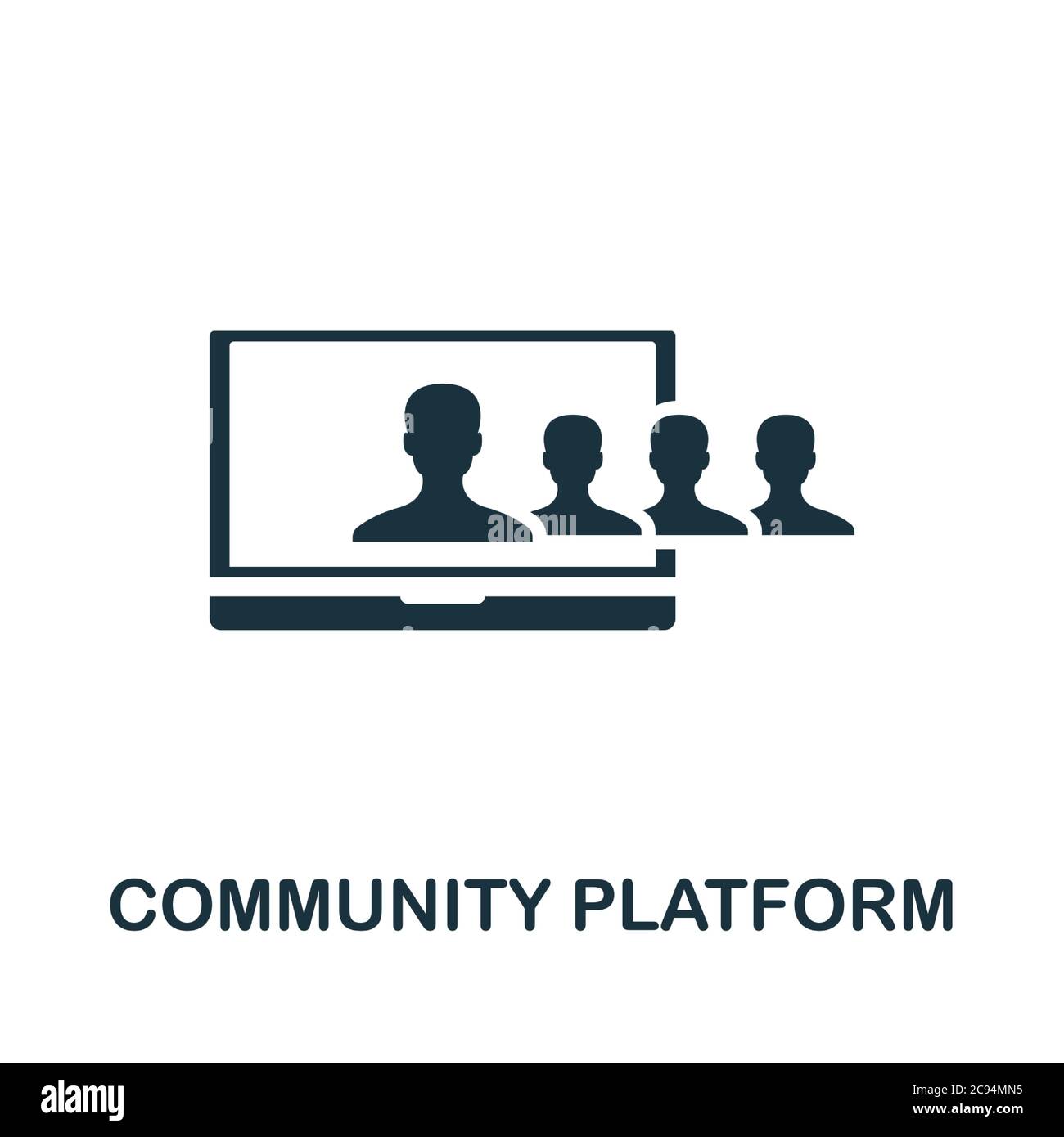Community Platform icon. Simple element from community management ...