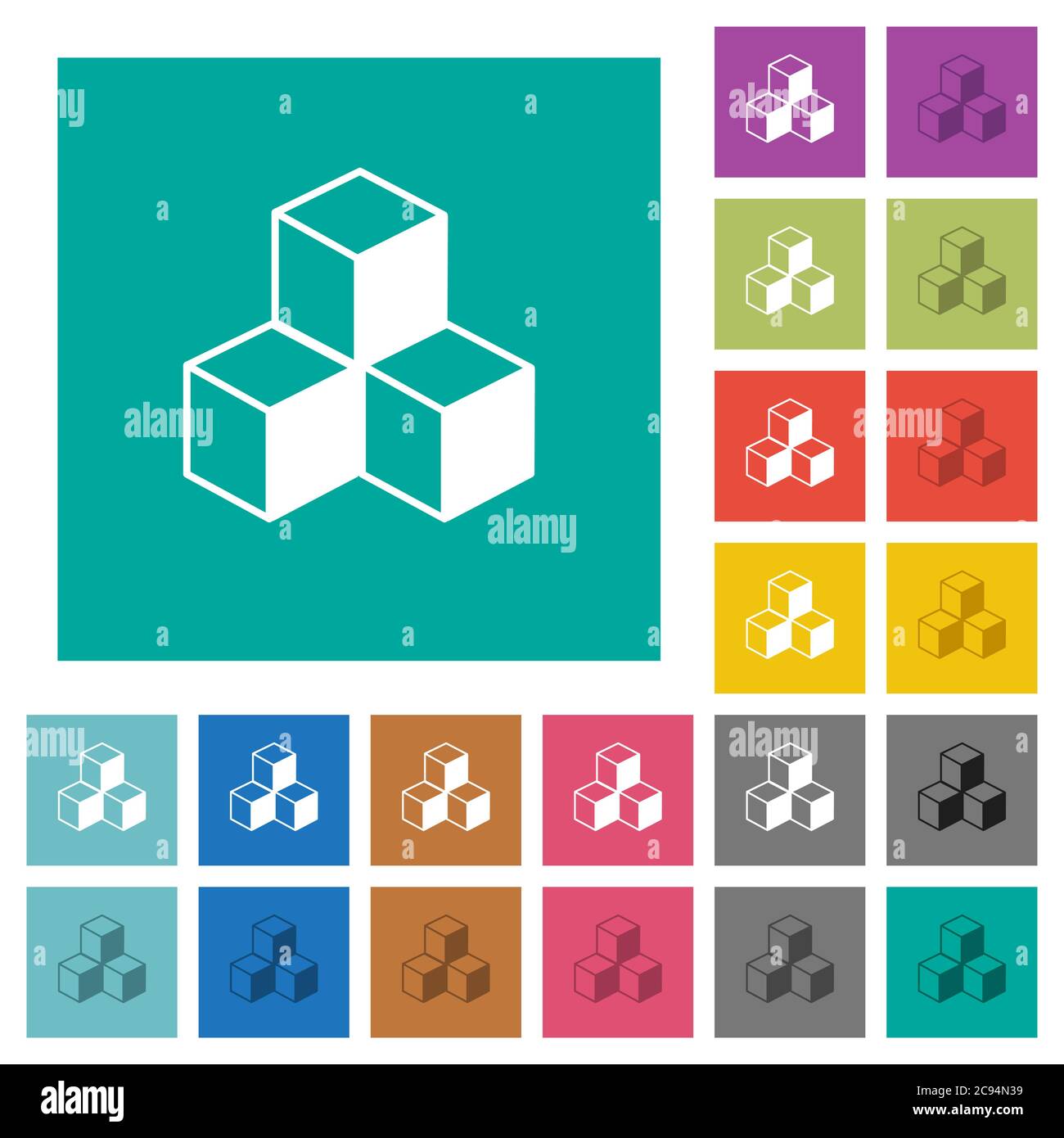 Plain cubes Stock Vector Images - Alamy