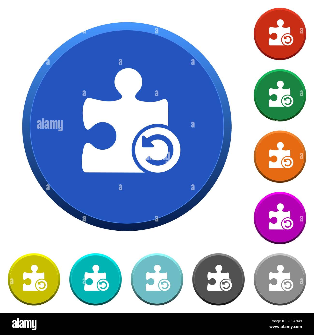 Undo plugin changes round color beveled buttons with smooth surfaces ...