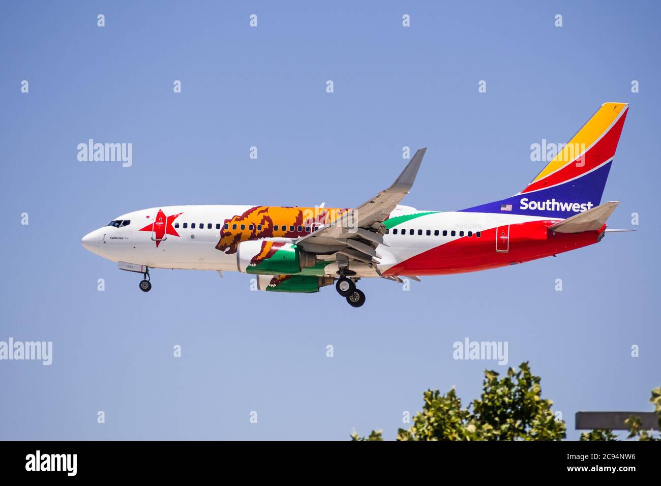 July 22, 2020 San Jose / CA / USA - California One Southwest Airlines ...