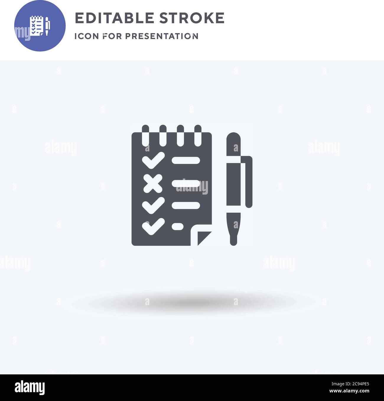 Order icon vector, filled flat sign, solid pictogram isolated on white ...