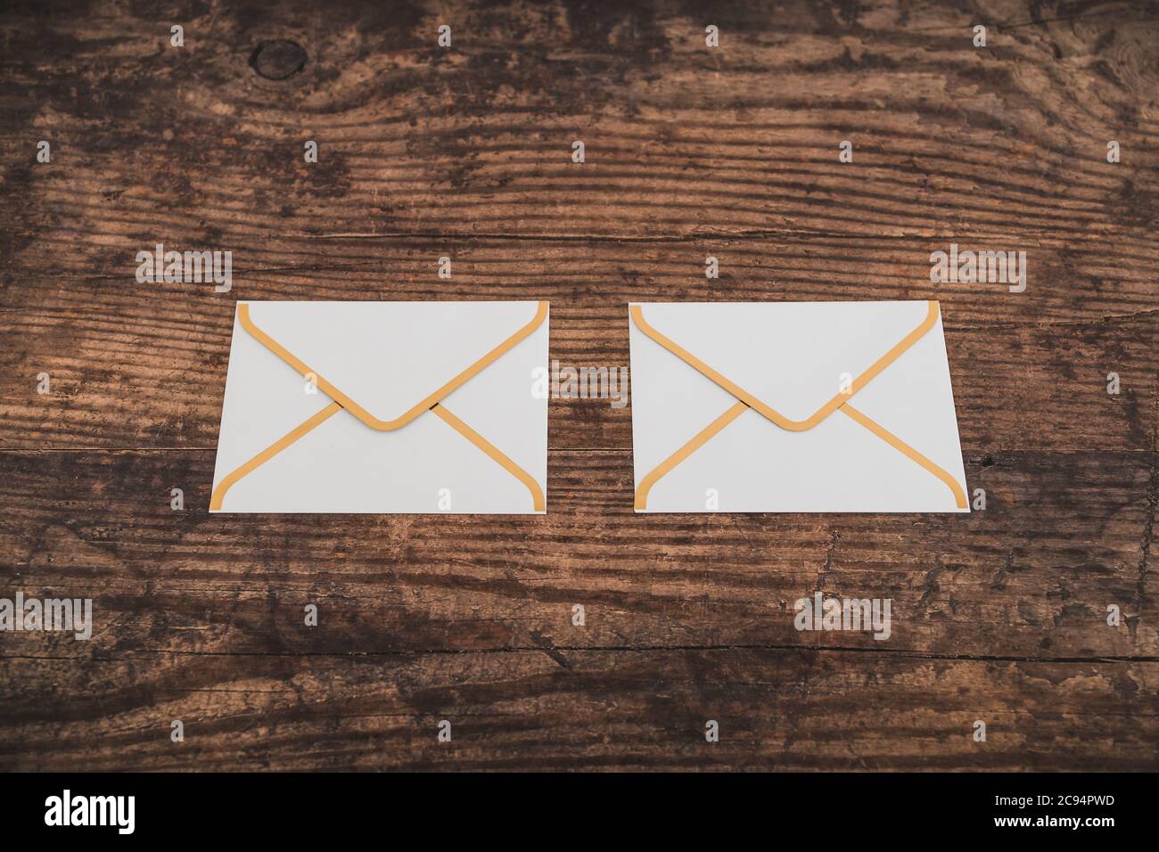 email newsletters or communication concept, email icon miniature side ...