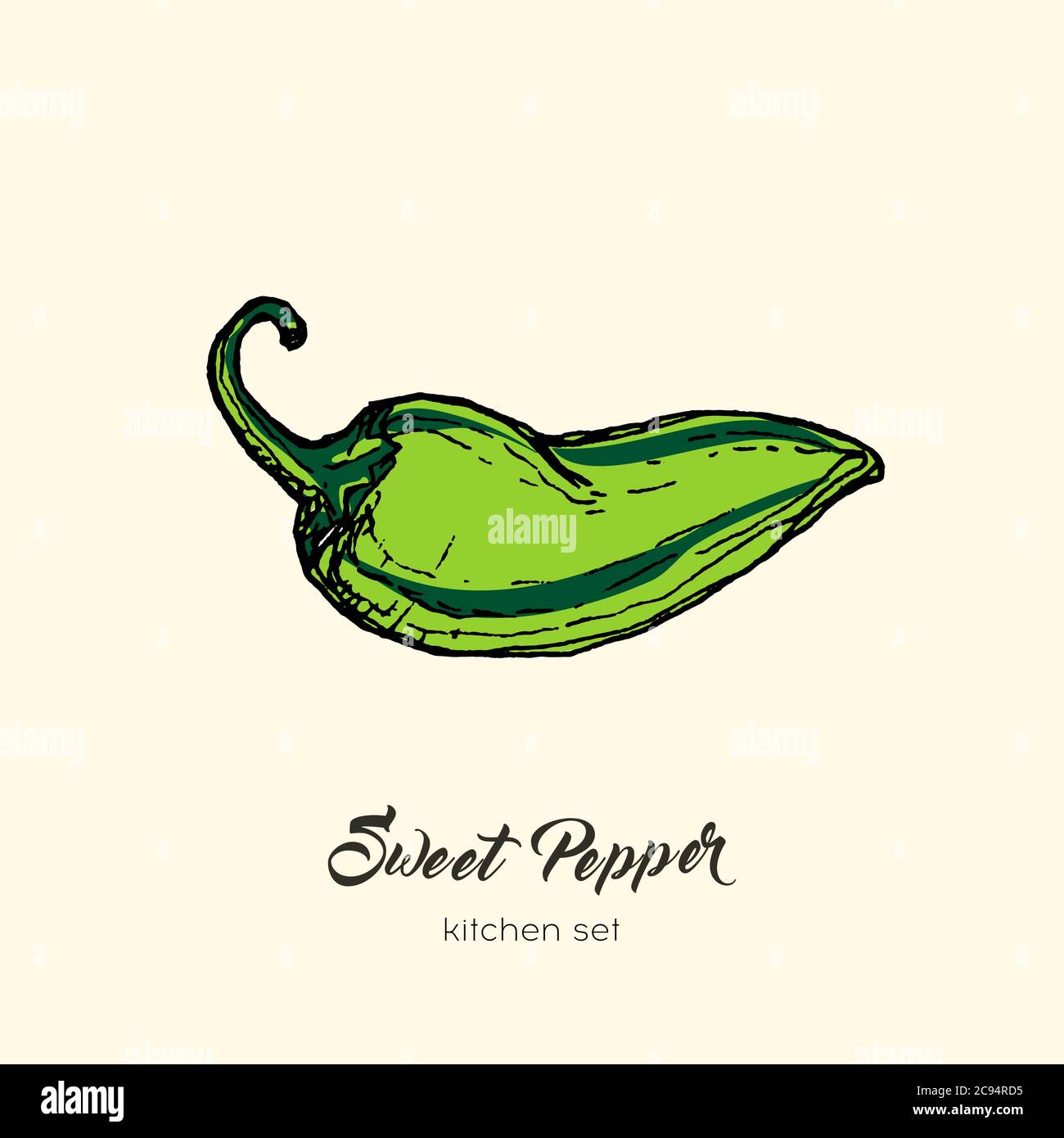 Indian chile Stock Vector Images - Alamy