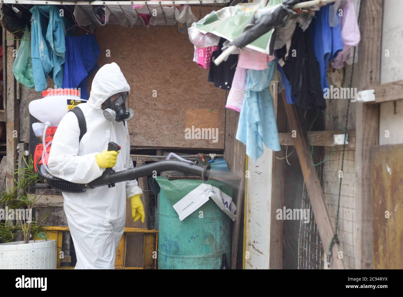 RIO DE JANEIRO,BRAZIL,APRIL,10,2020: residents of the favela dona marta ...