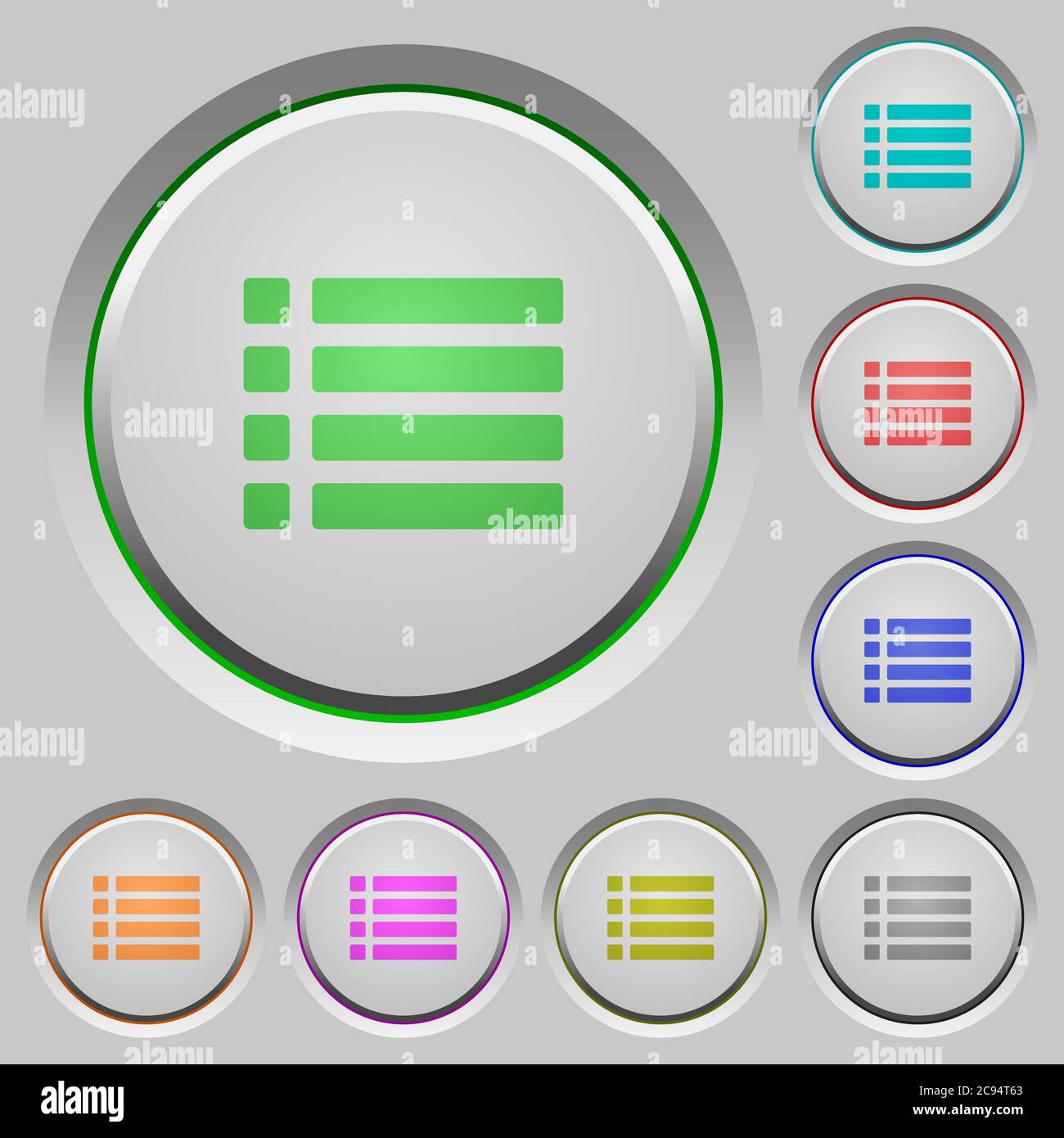 Unordered list icon Stock Vector Images - Alamy