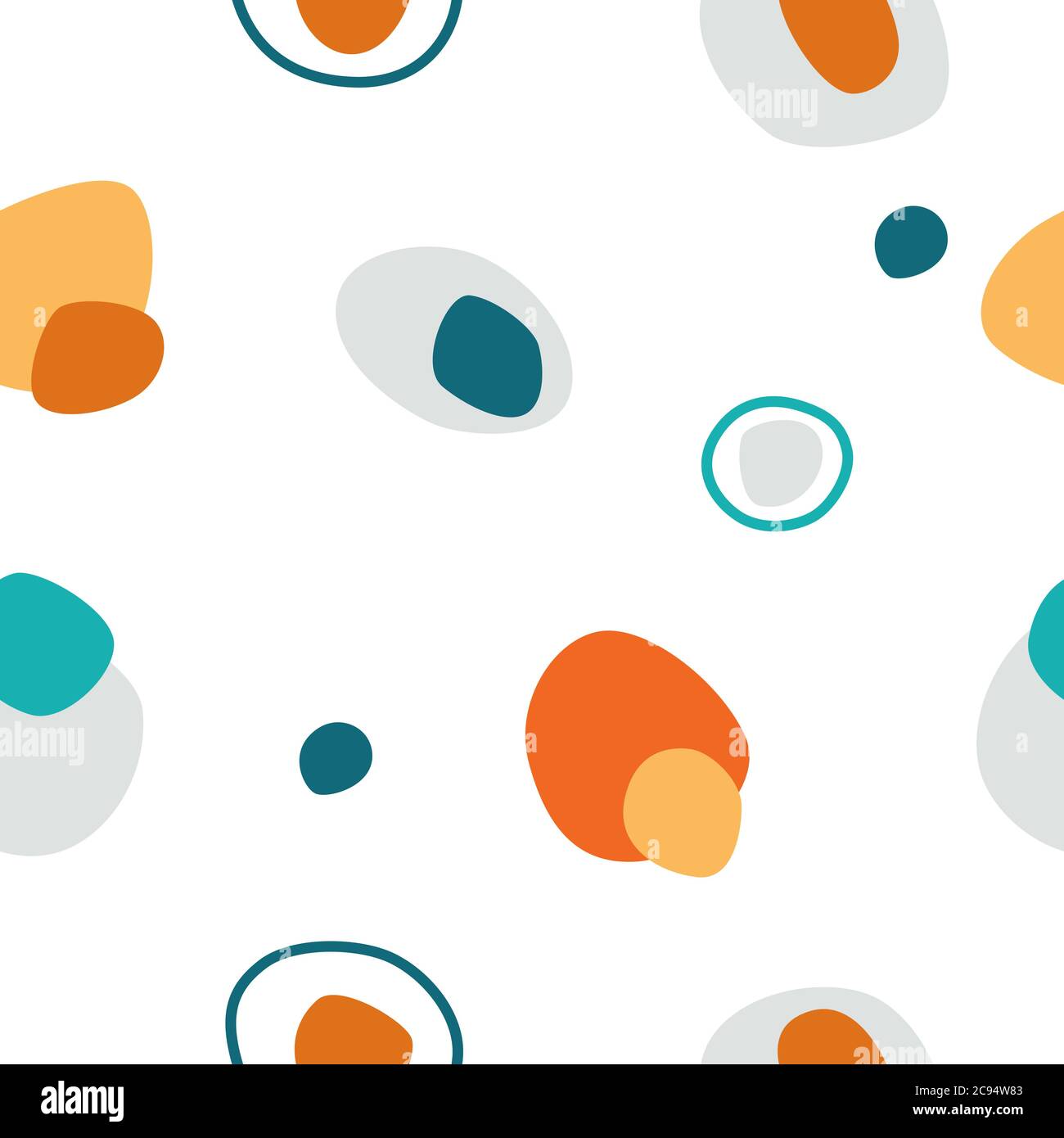 Abstract fabric textured circles seamless pattern print. Nice for ...