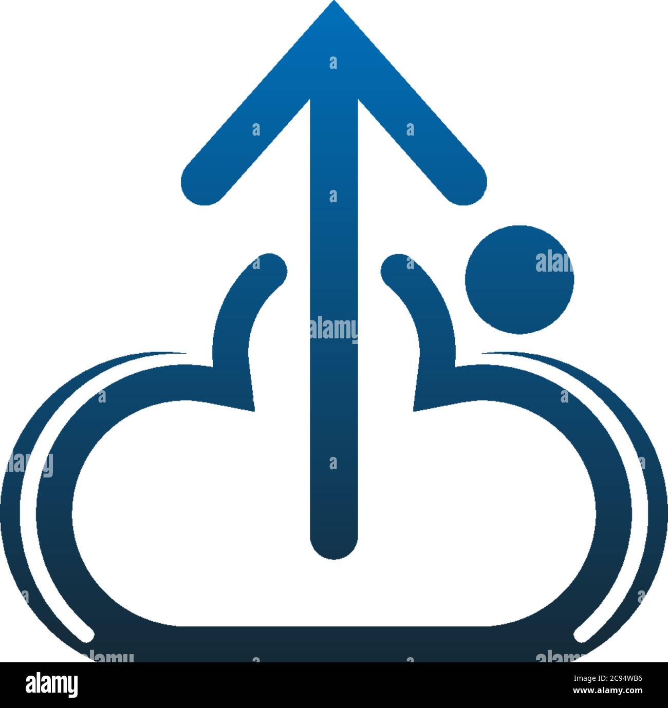Up cloud icon logo design concept vector illustation Stock Vector Image & Art - Alamy