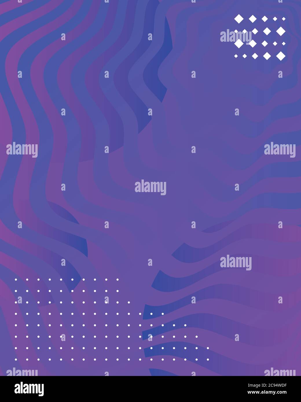 waves and forms purple background vector illustration design Stock ...