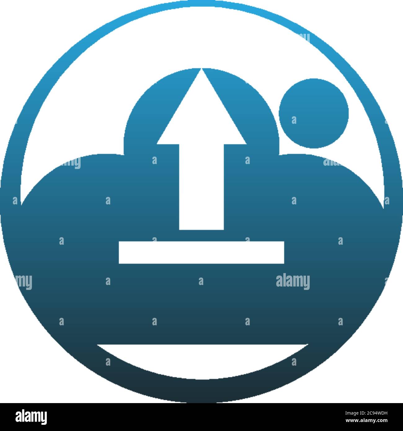 Up cloud icon logo design concept vector illustation Stock Vector Image & Art - Alamy