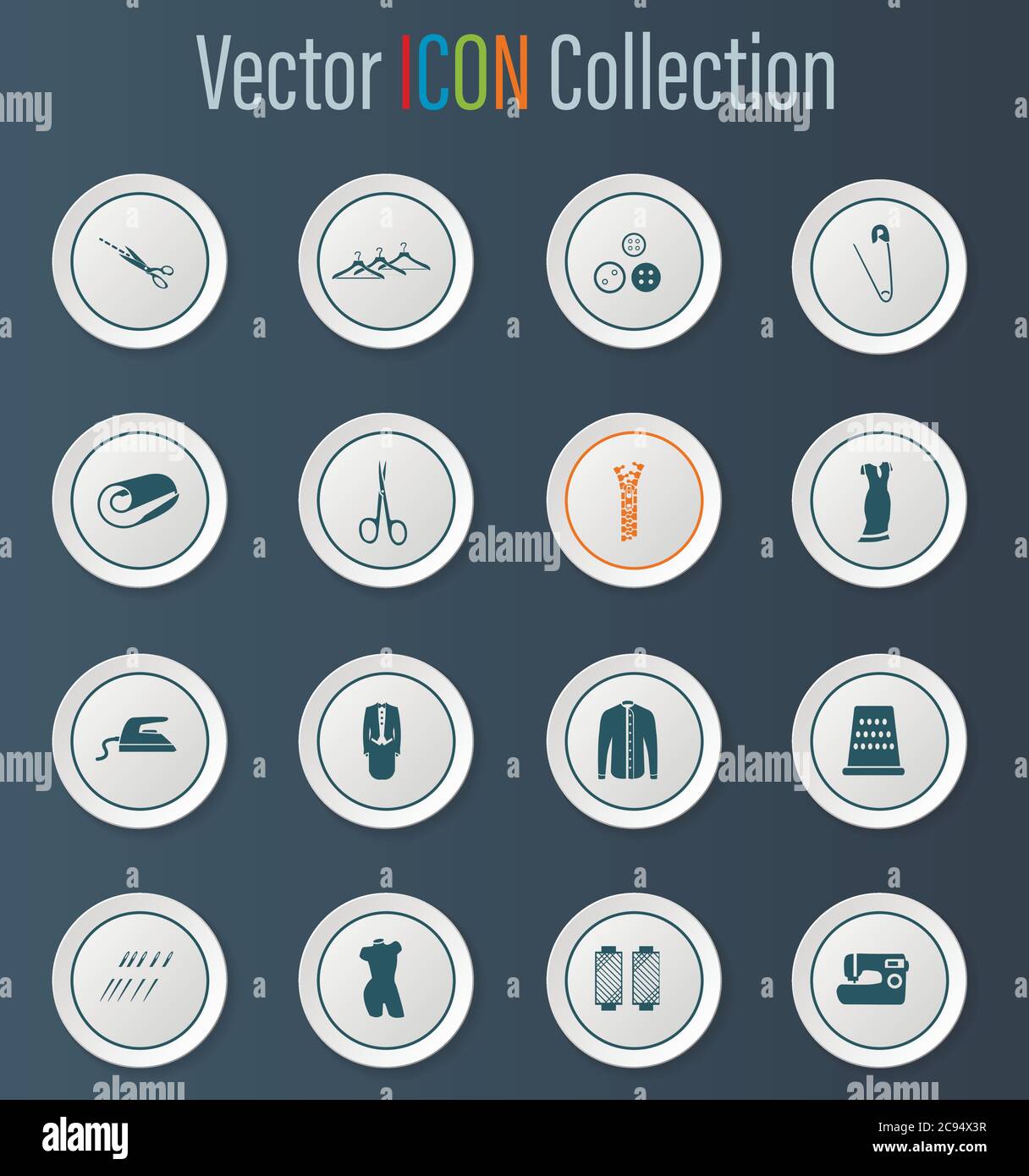 tailoring vector icons Stock Vector Image & Art - Alamy