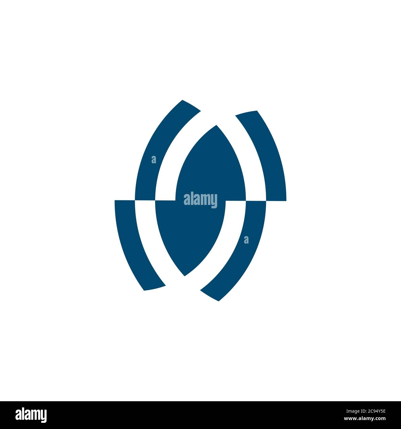 stripes abstract cutted object logo vector Stock Vector Image & Art - Alamy