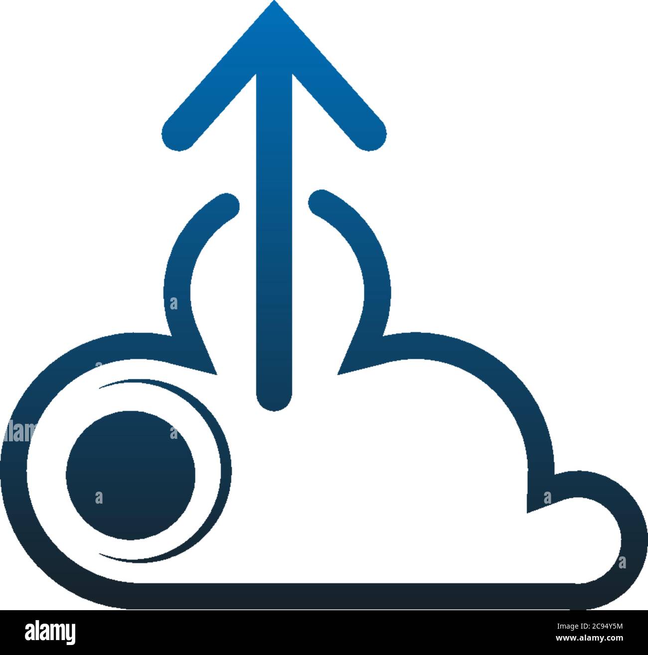 Up cloud icon logo design concept vector illustation Stock Vector Image ...