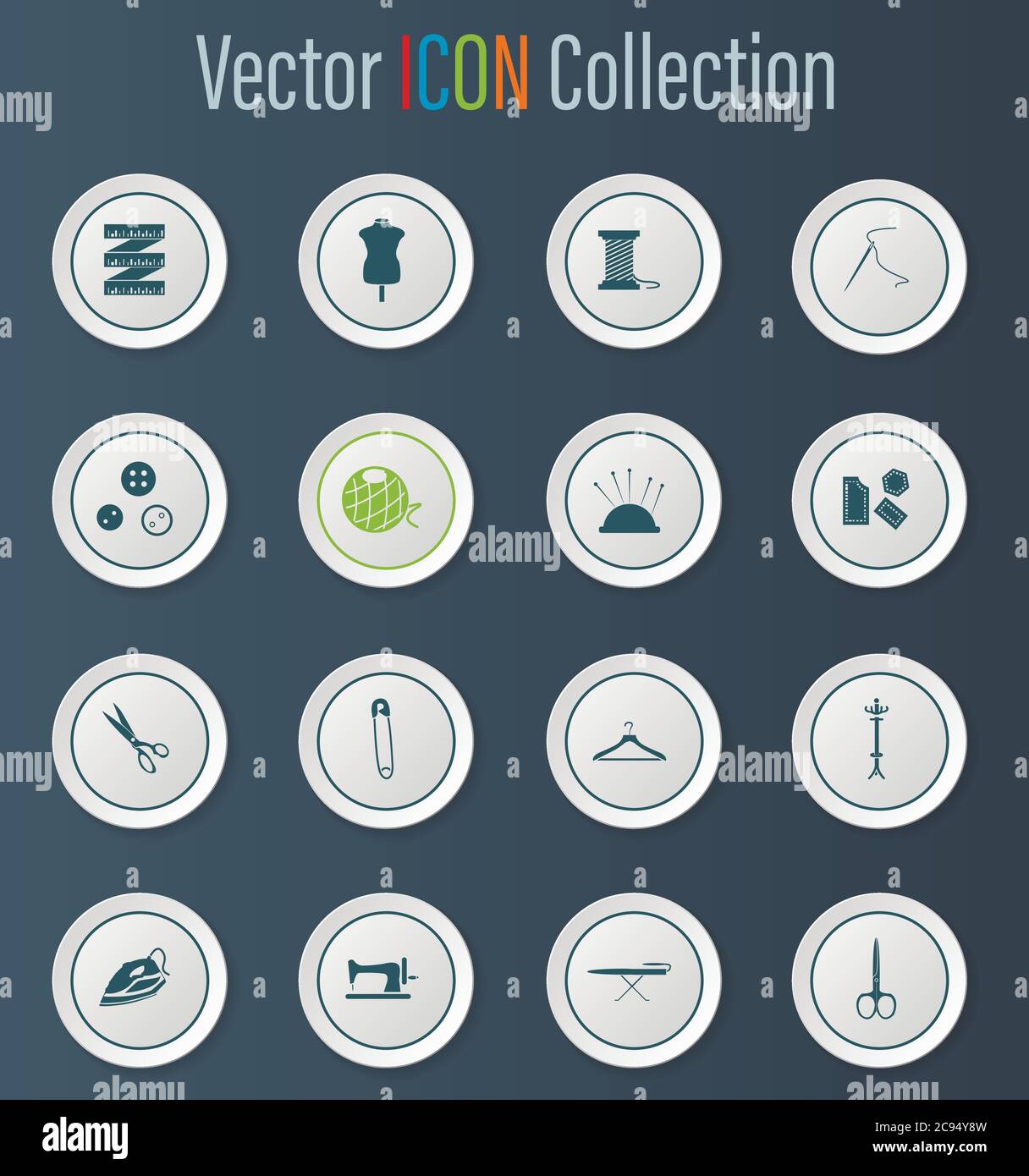 tailoring vector icons Stock Vector Image & Art - Alamy