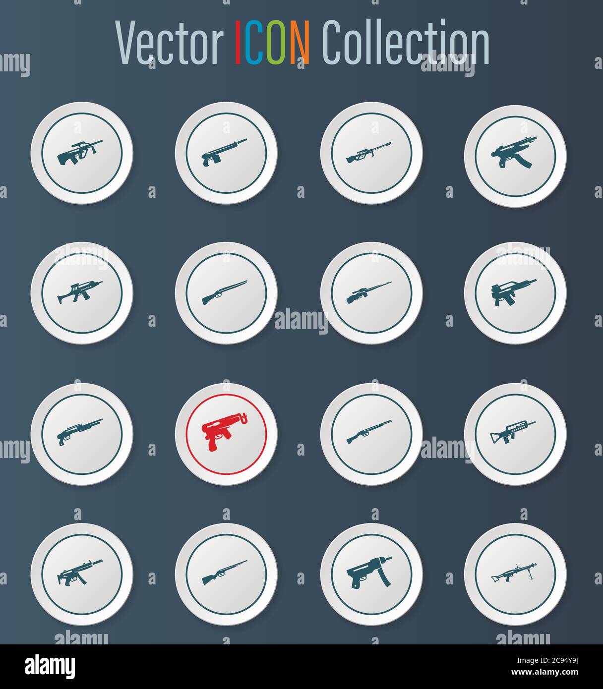 Set of hand weapons Stock Vector Image & Art - Alamy