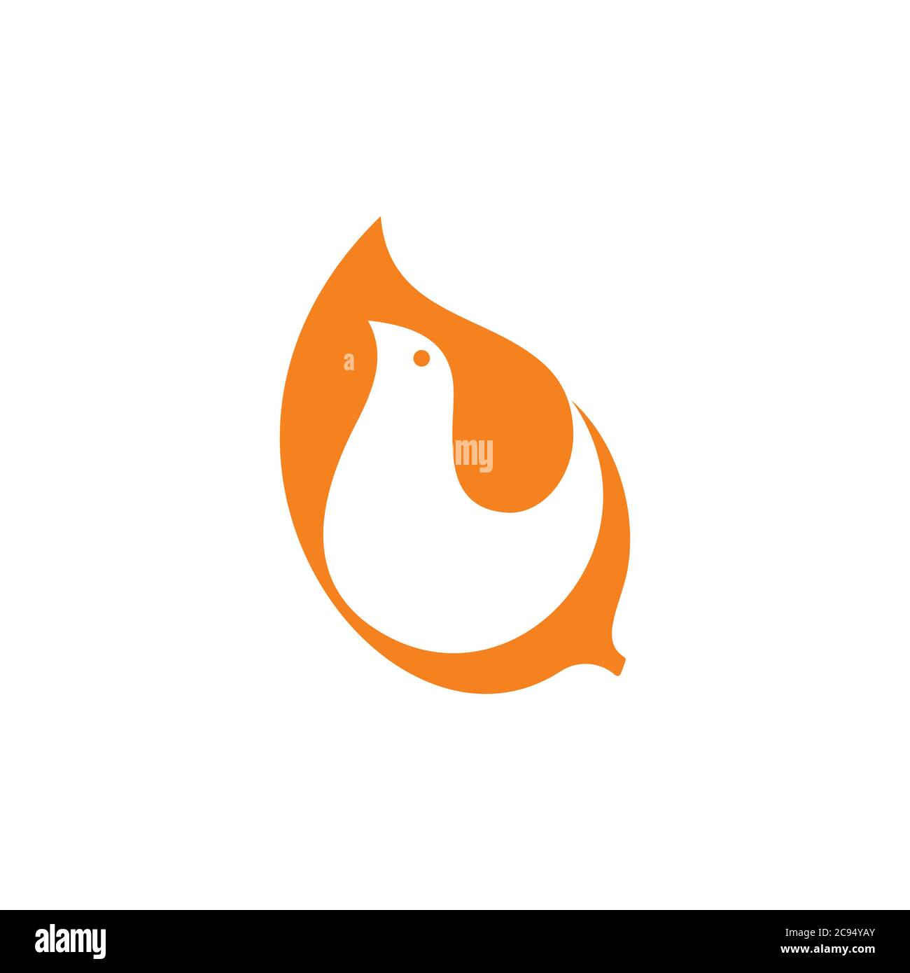 simple bird negative space curves logo Stock Vector Image & Art - Alamy