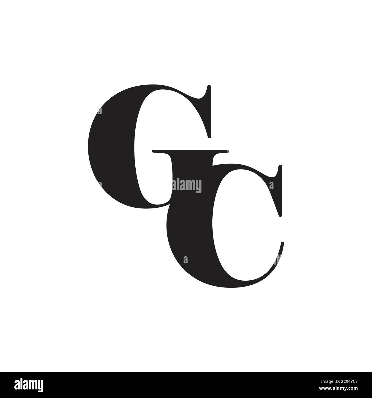 Letter gc logo vector vectors hi-res stock photography and images - Alamy