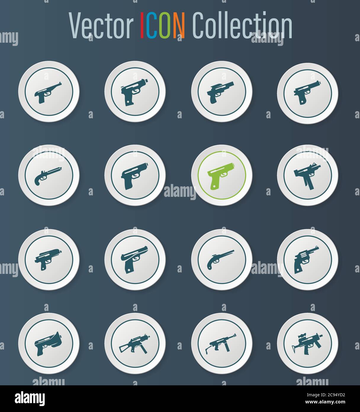 Set of hand weapons Stock Vector Image & Art - Alamy