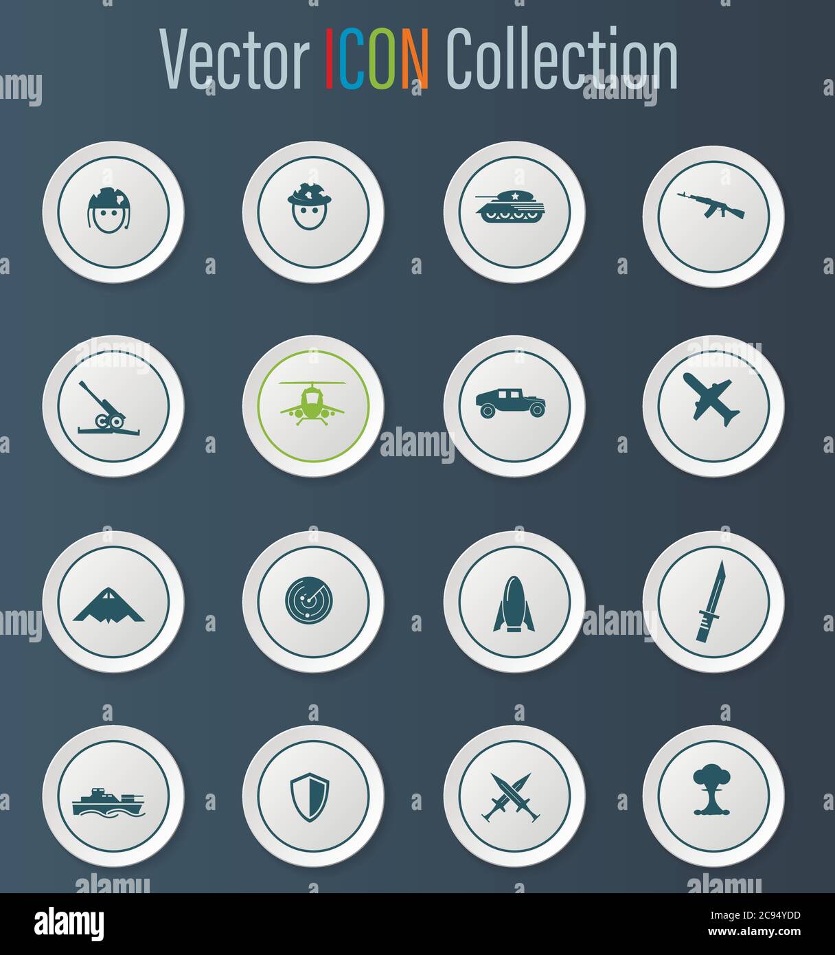 Military and war icons Stock Vector Image & Art - Alamy