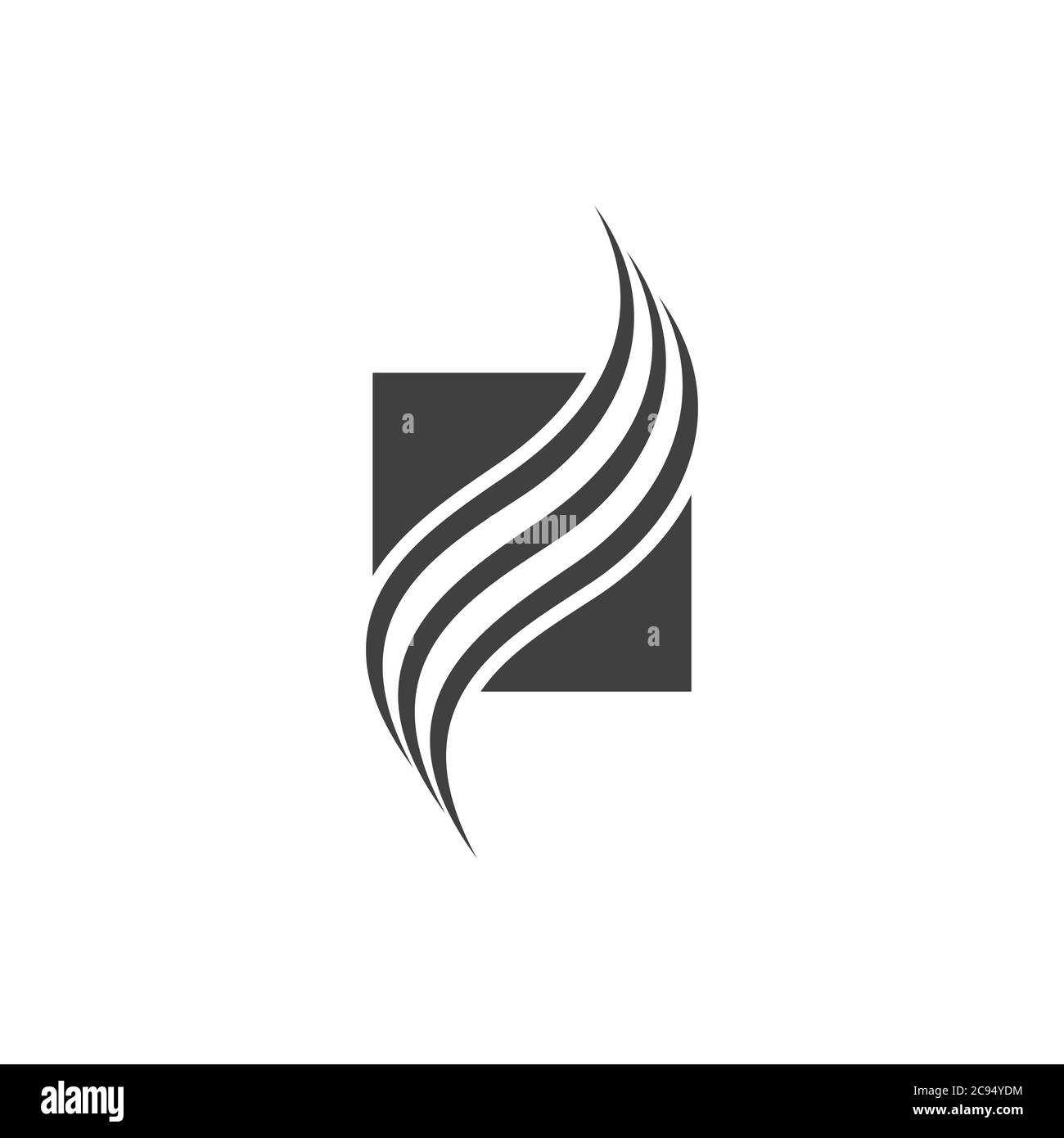 square stripes wavy curves design logo vector Stock Vector Image & Art ...