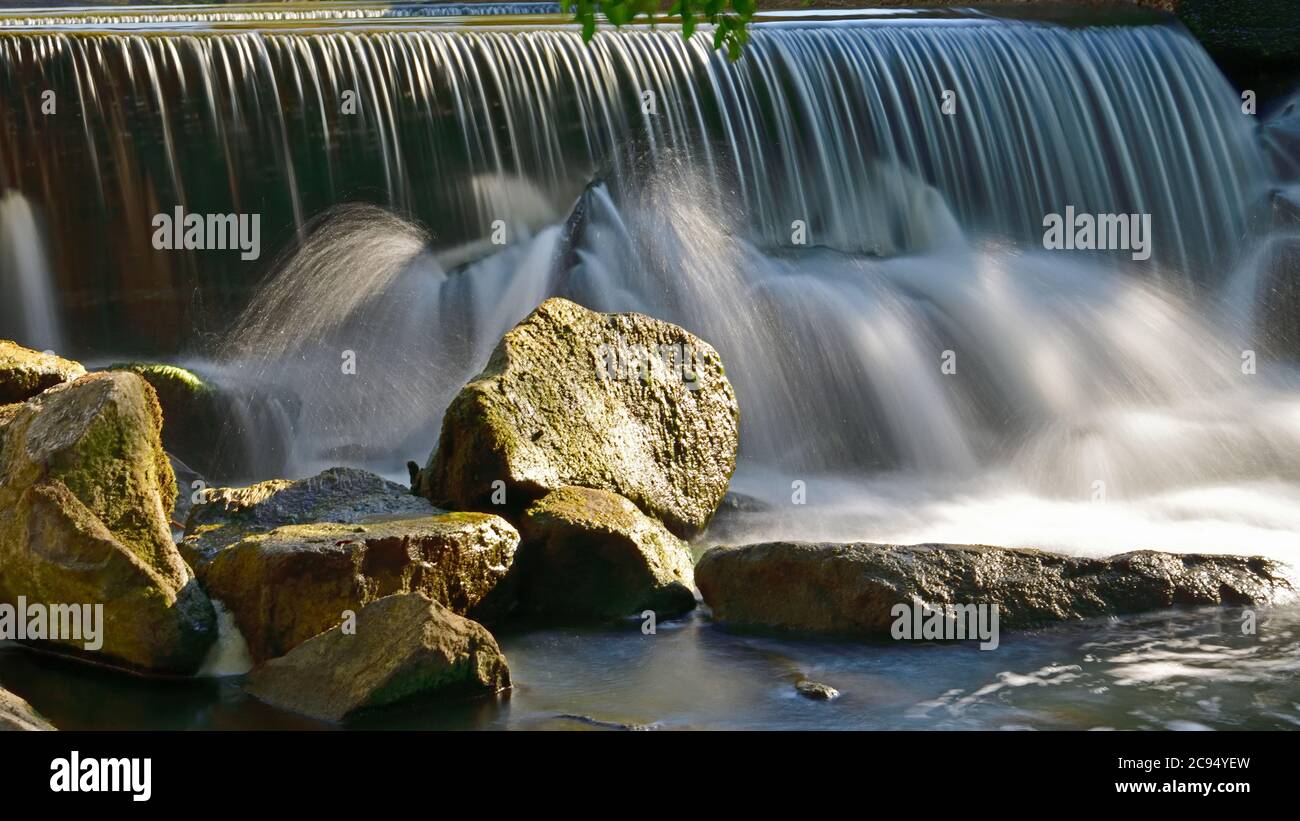 The Waterfall from Vasona Lake Dam Stock Photo - Alamy